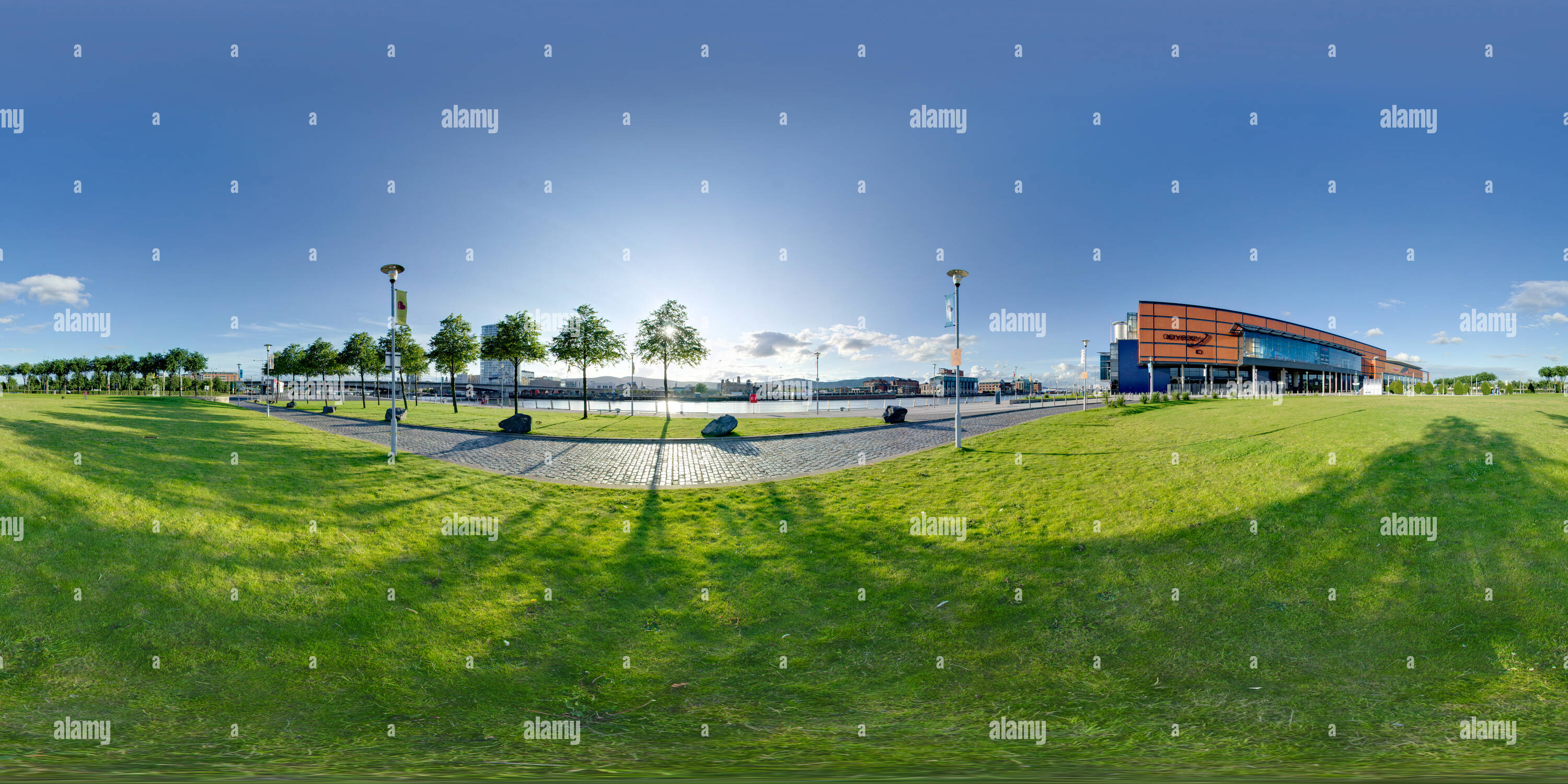 360° view of Titanic Quarter #1 - Odyssey Arena - Alamy