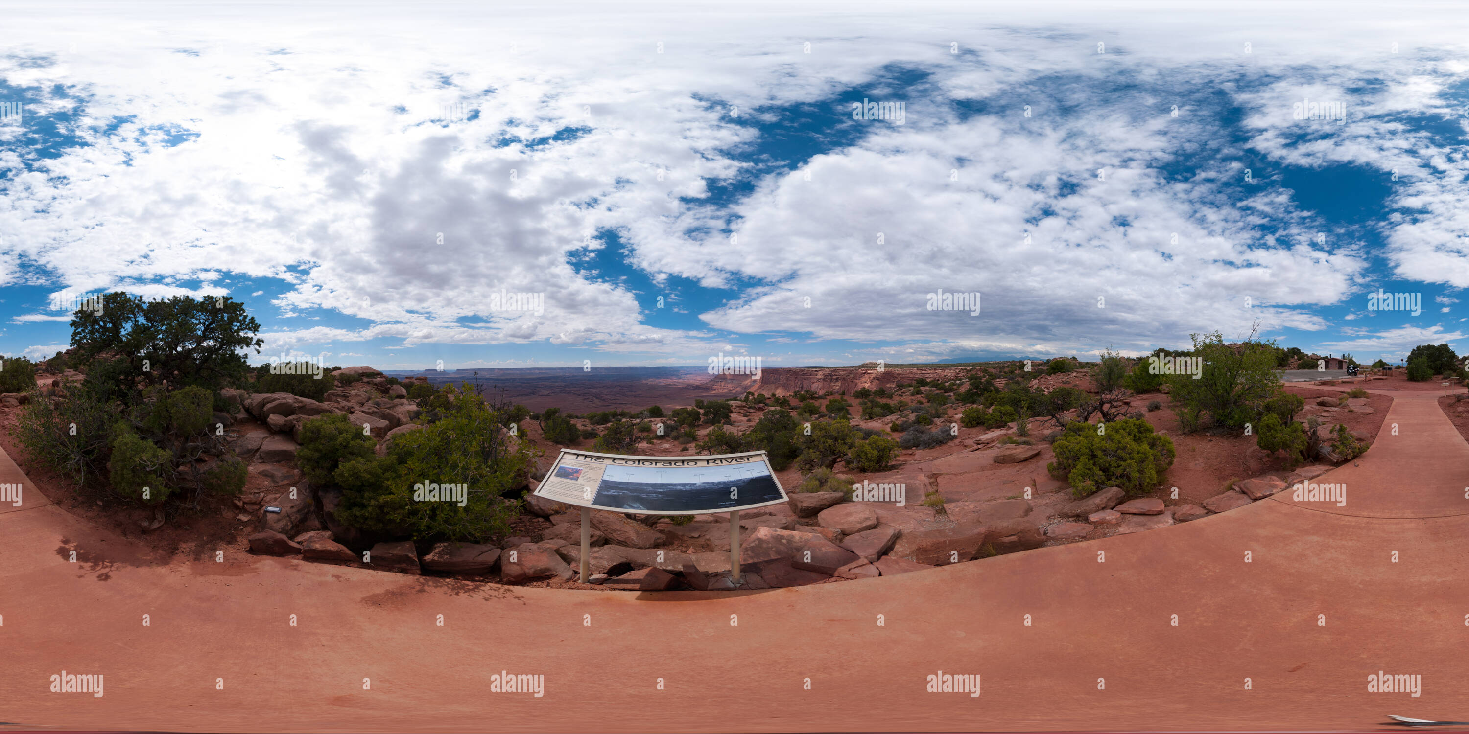 360° view of Needles Overlook, Canyonlands, Utah - Alamy