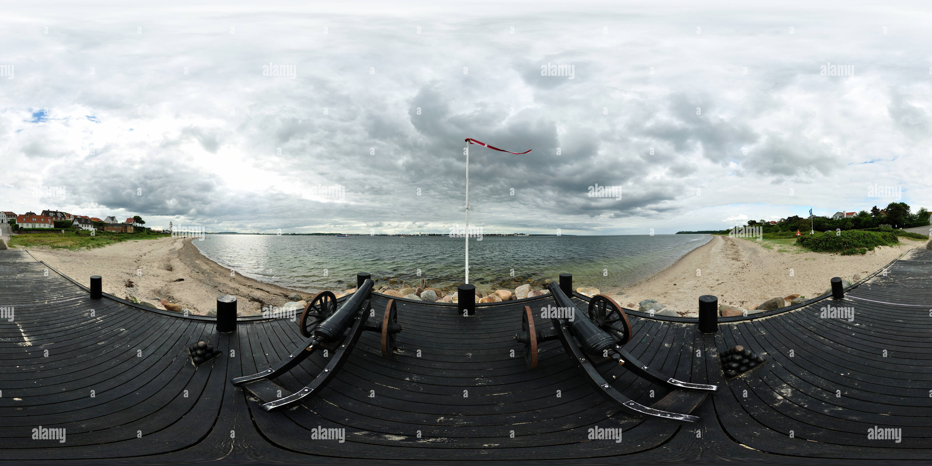 360° view of Strib Old Canons - Alamy