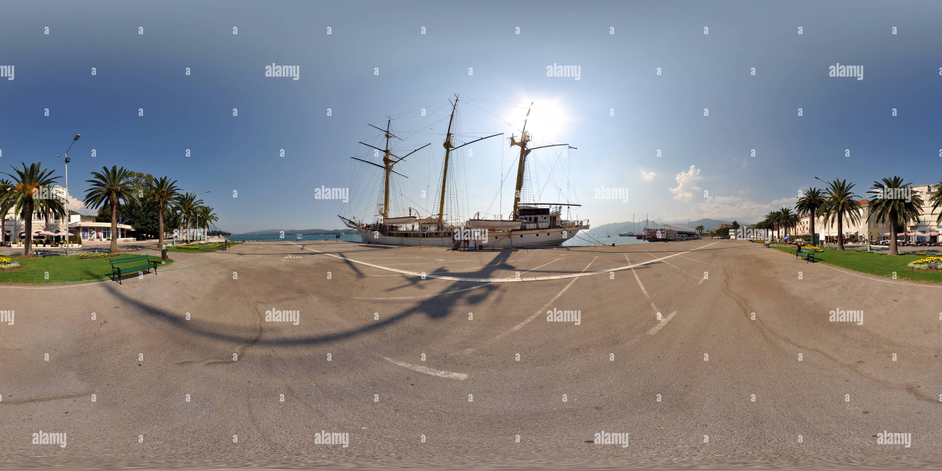 360° view of Sailing Ship Jadran In Tivat - Alamy