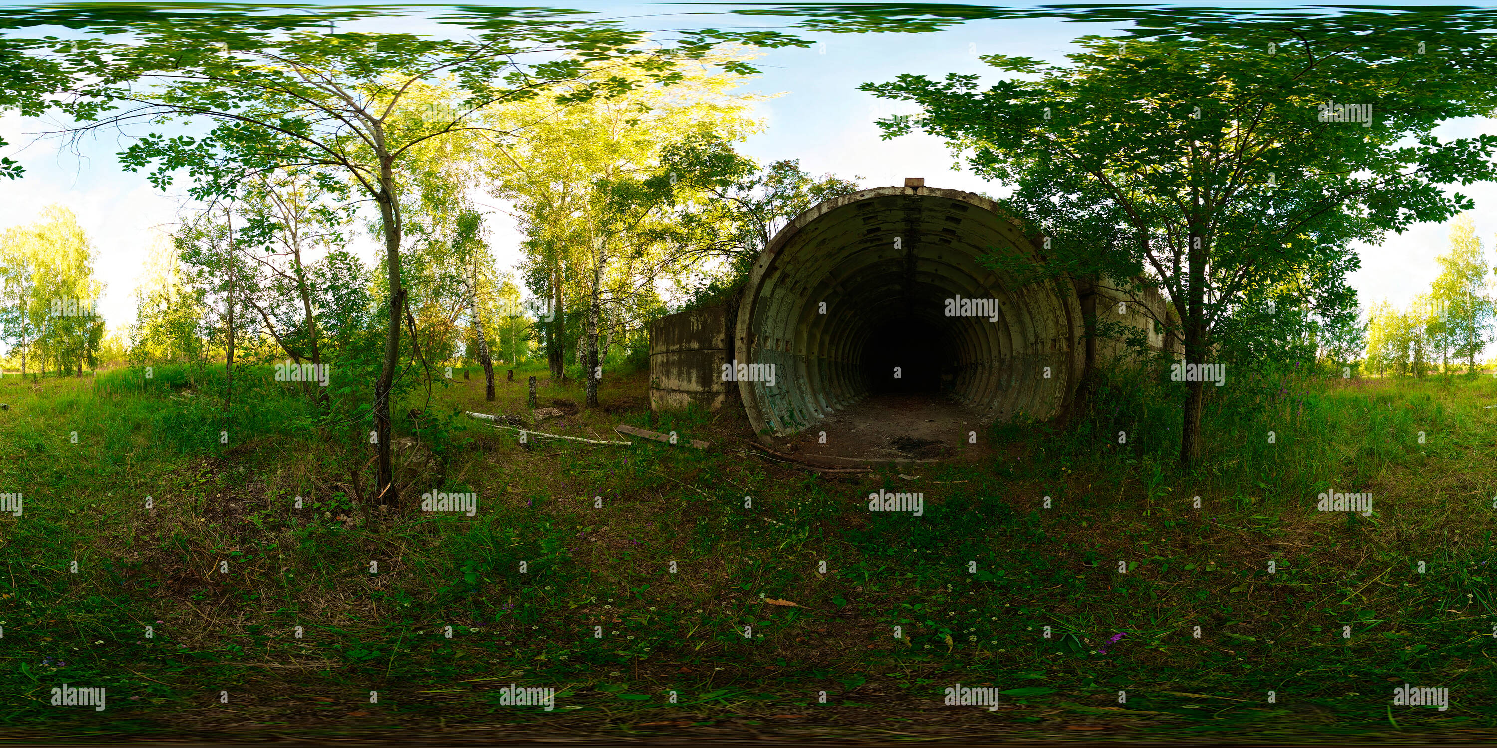 360° view of Abandoned military base, outside - Alamy
