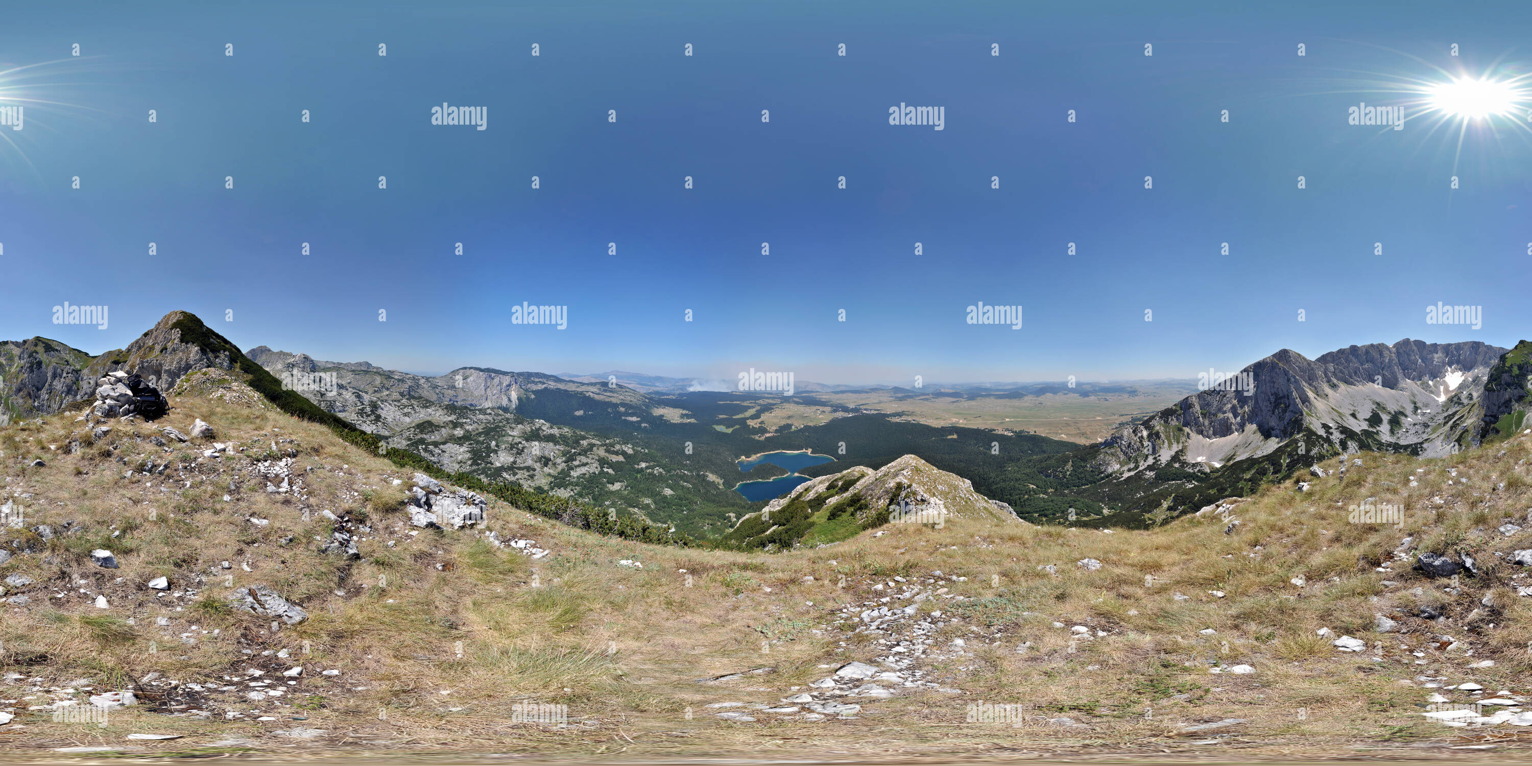 360° view of Black Lake From Mali Medjed (Small Bear - Alamy