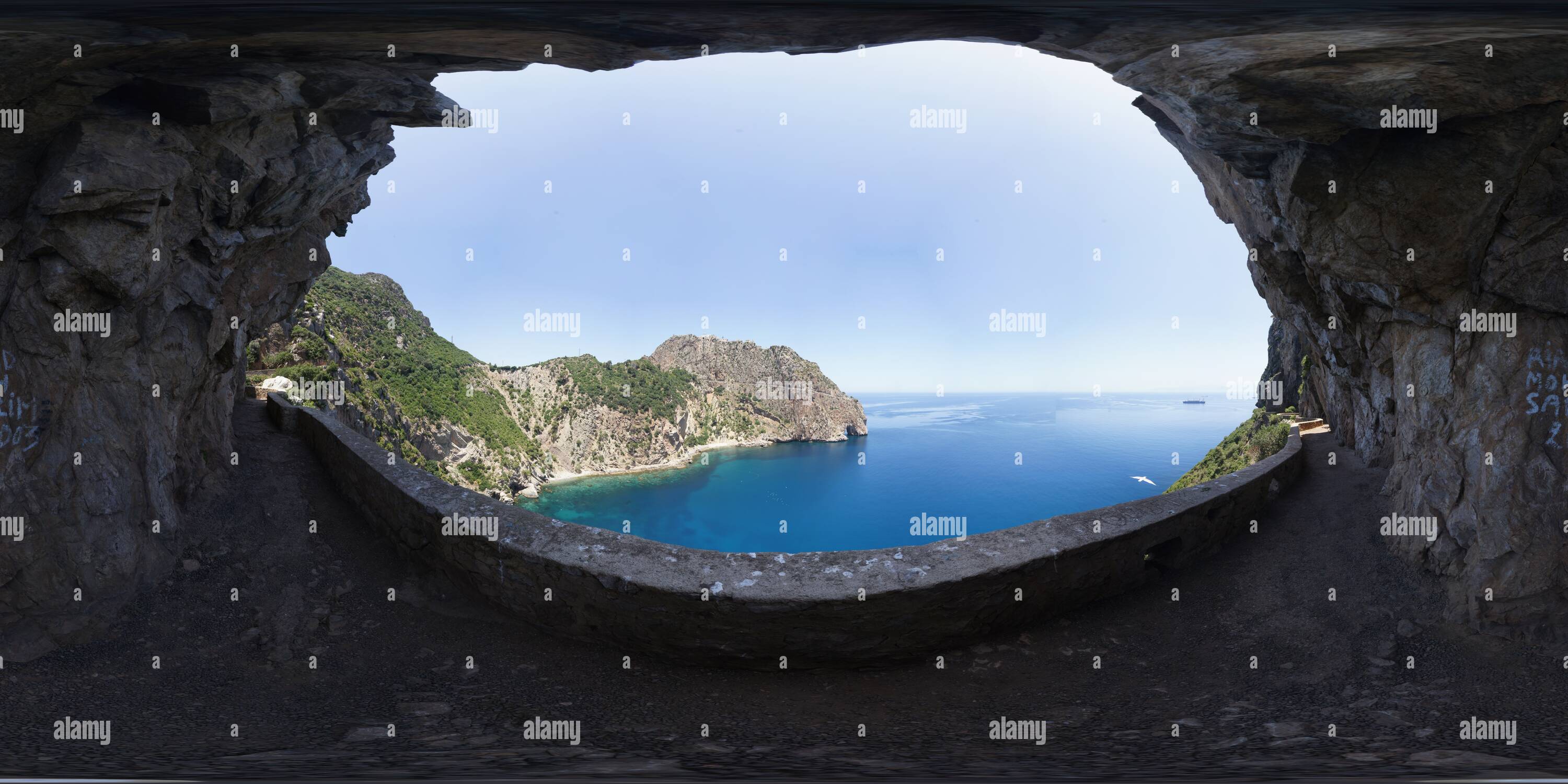 360° view of a view of Cape Carbon from Black Point Cornice - Alamy