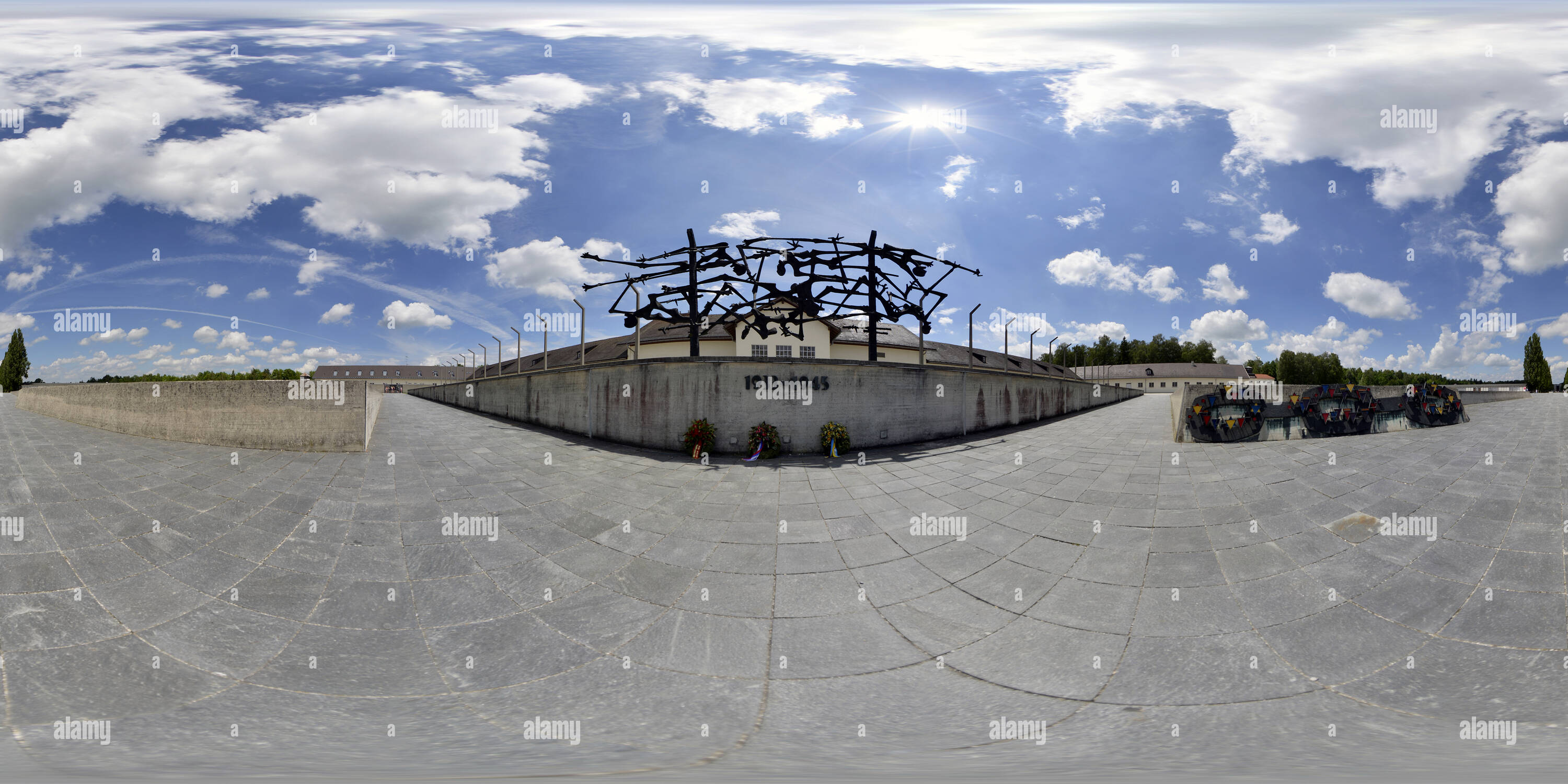 360° view of Dachau Concentration Camp - Alamy