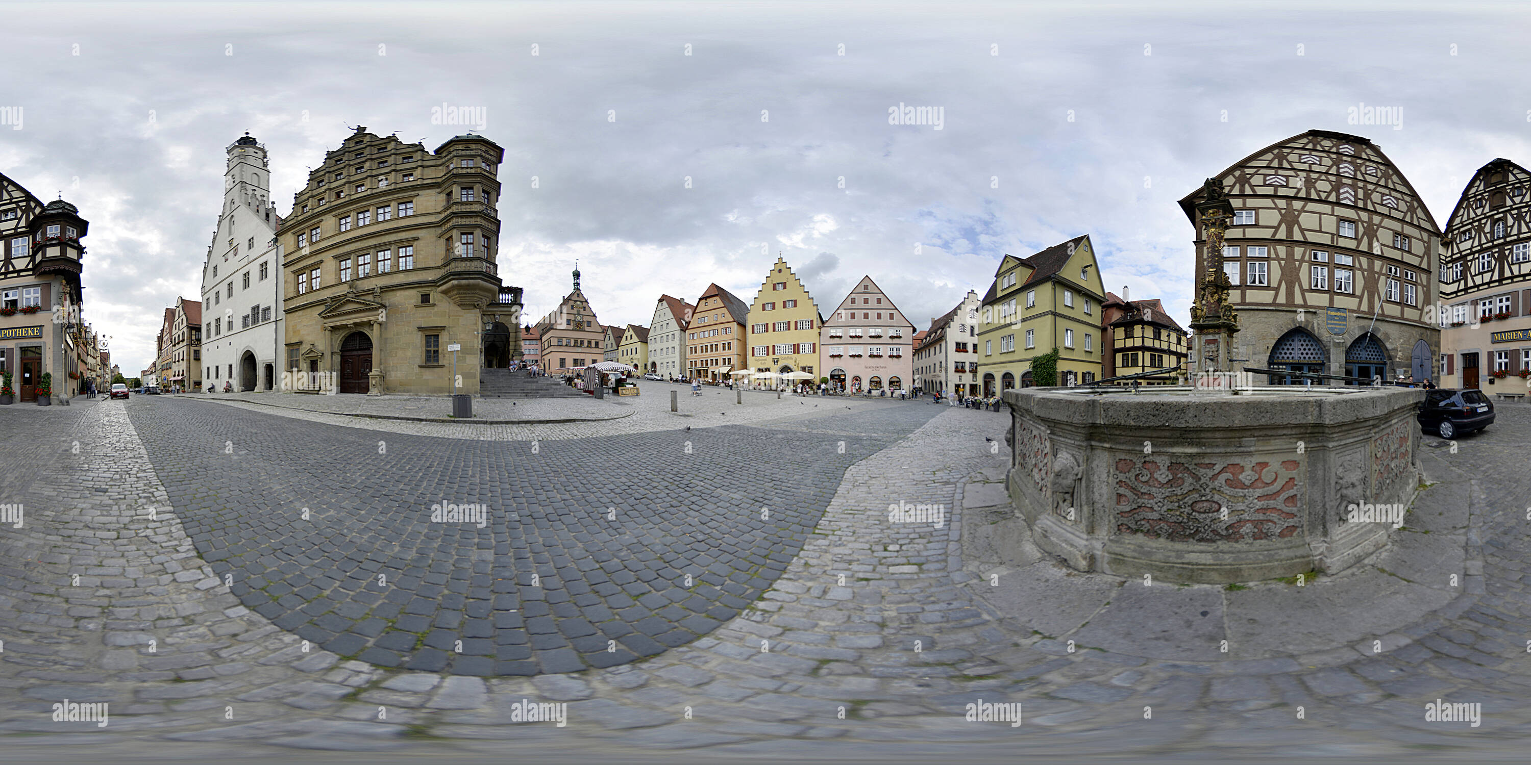 360° view of Rothenberg Germany Markplatz - Alamy