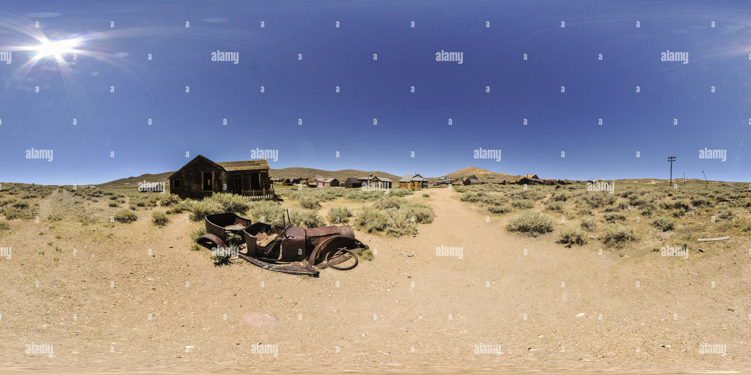 360° view of The Ghost Town of Bodie, CA - Alamy