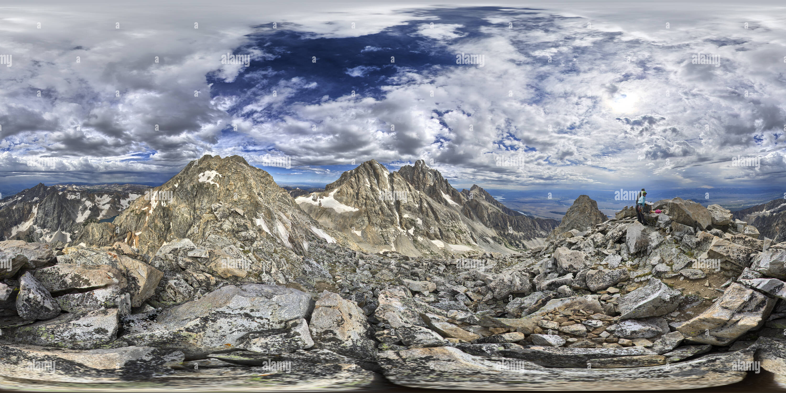 360° view of The Summit Of Cloudveil Dome - Alamy