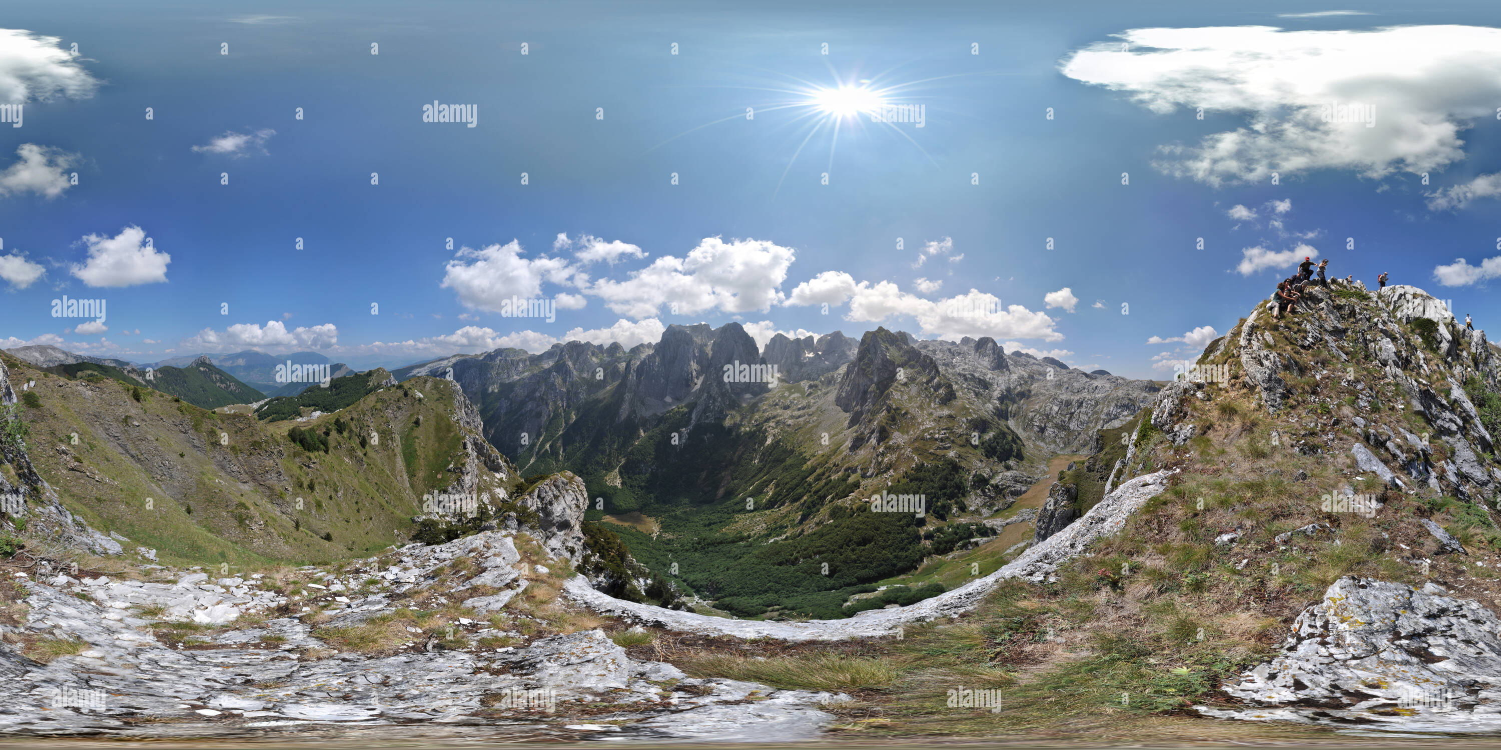 360° view of Prokletije Mountain Near Grebaje - Alamy