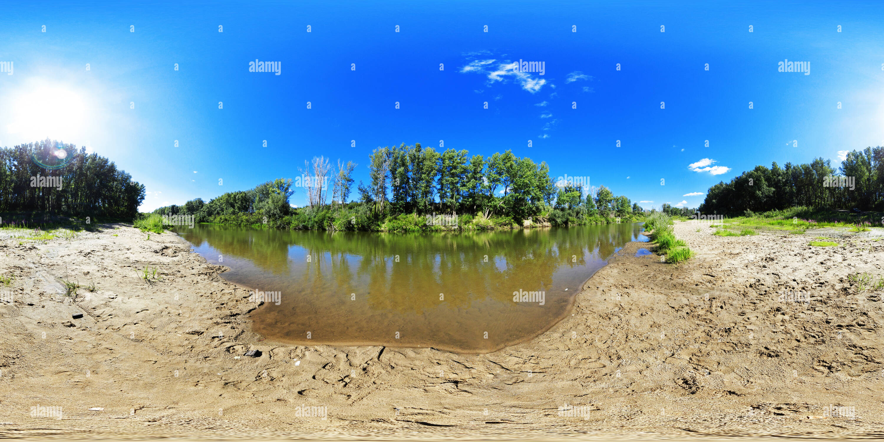 360° view of Beach of Ishim - Alamy