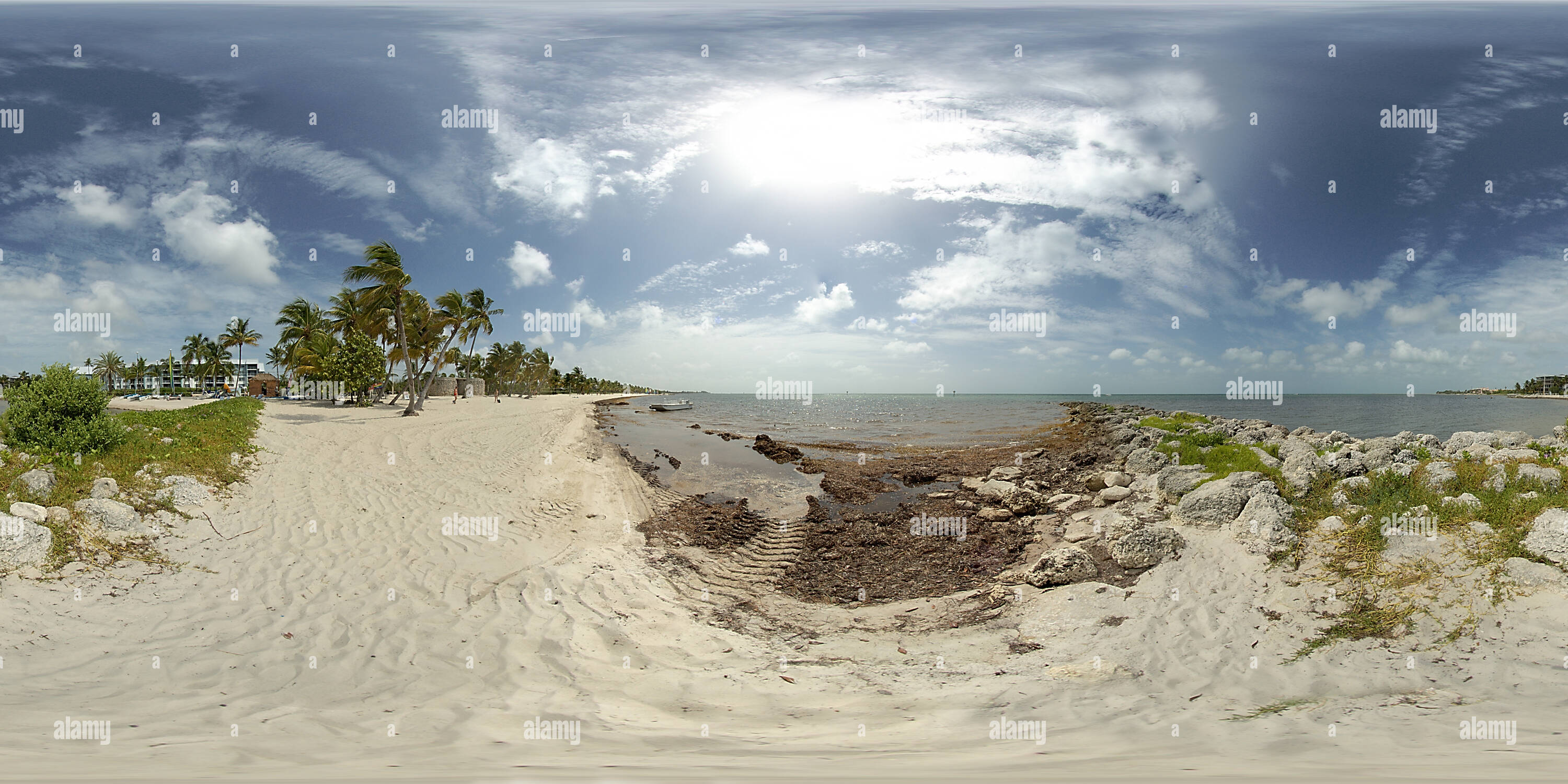 360° view of Key West Beach at Bertha St - Alamy