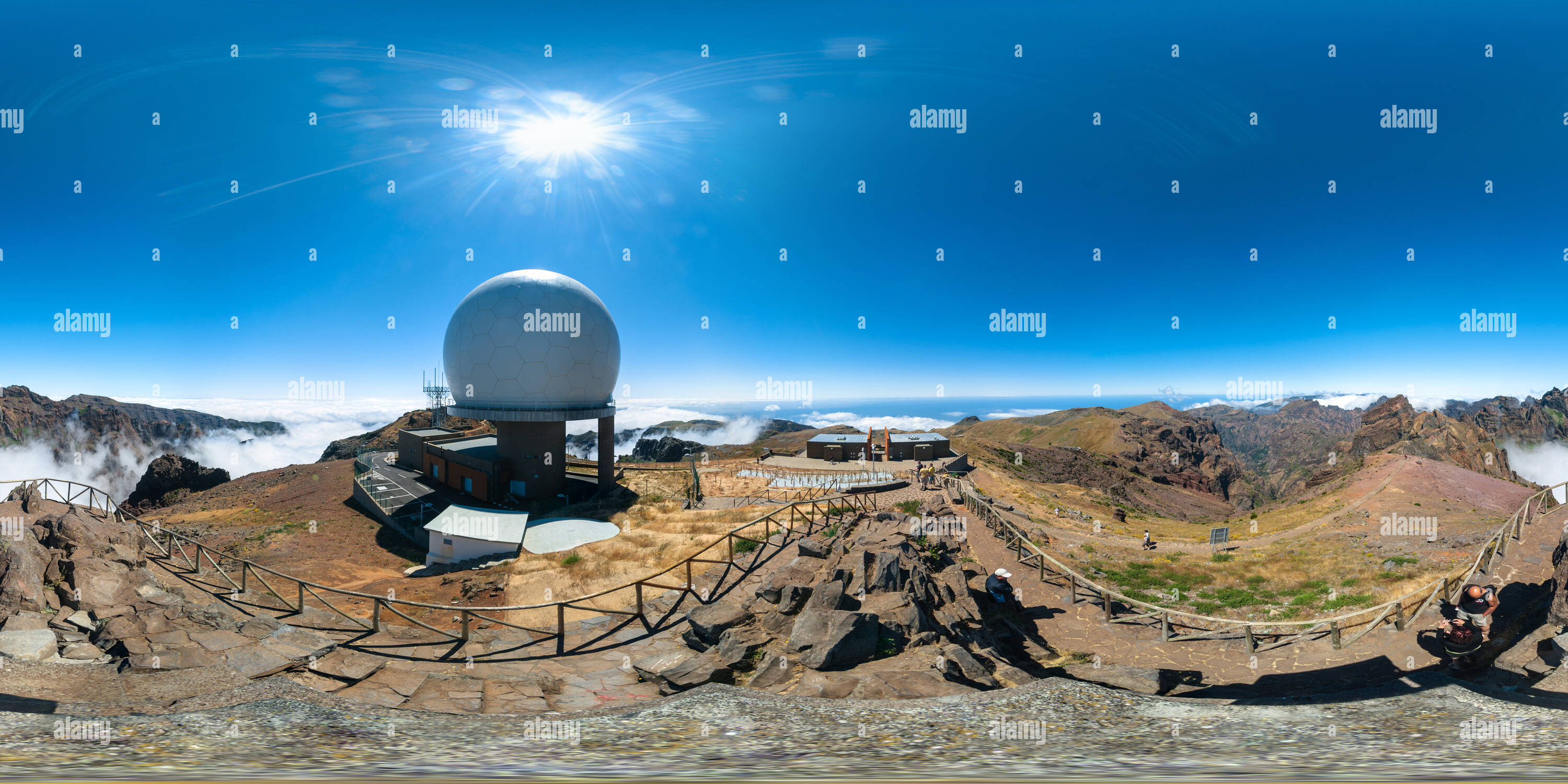360° view of Peak Areeiro (Pico do Areeiro - Alamy