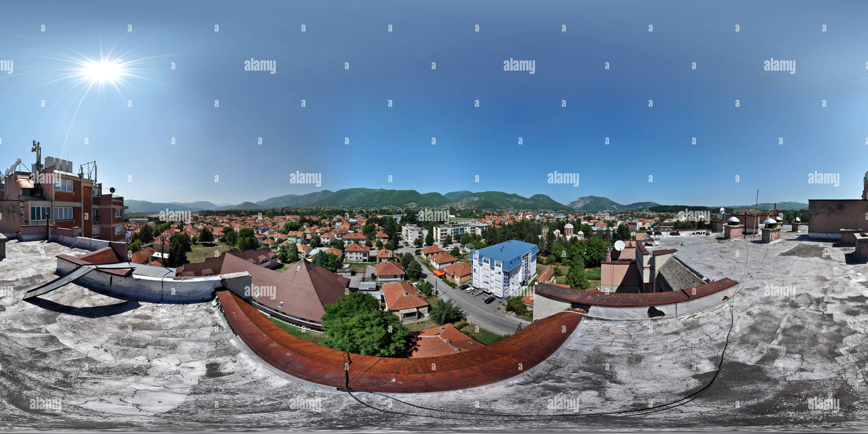360° view of Berane - Roof Panorama - Alamy