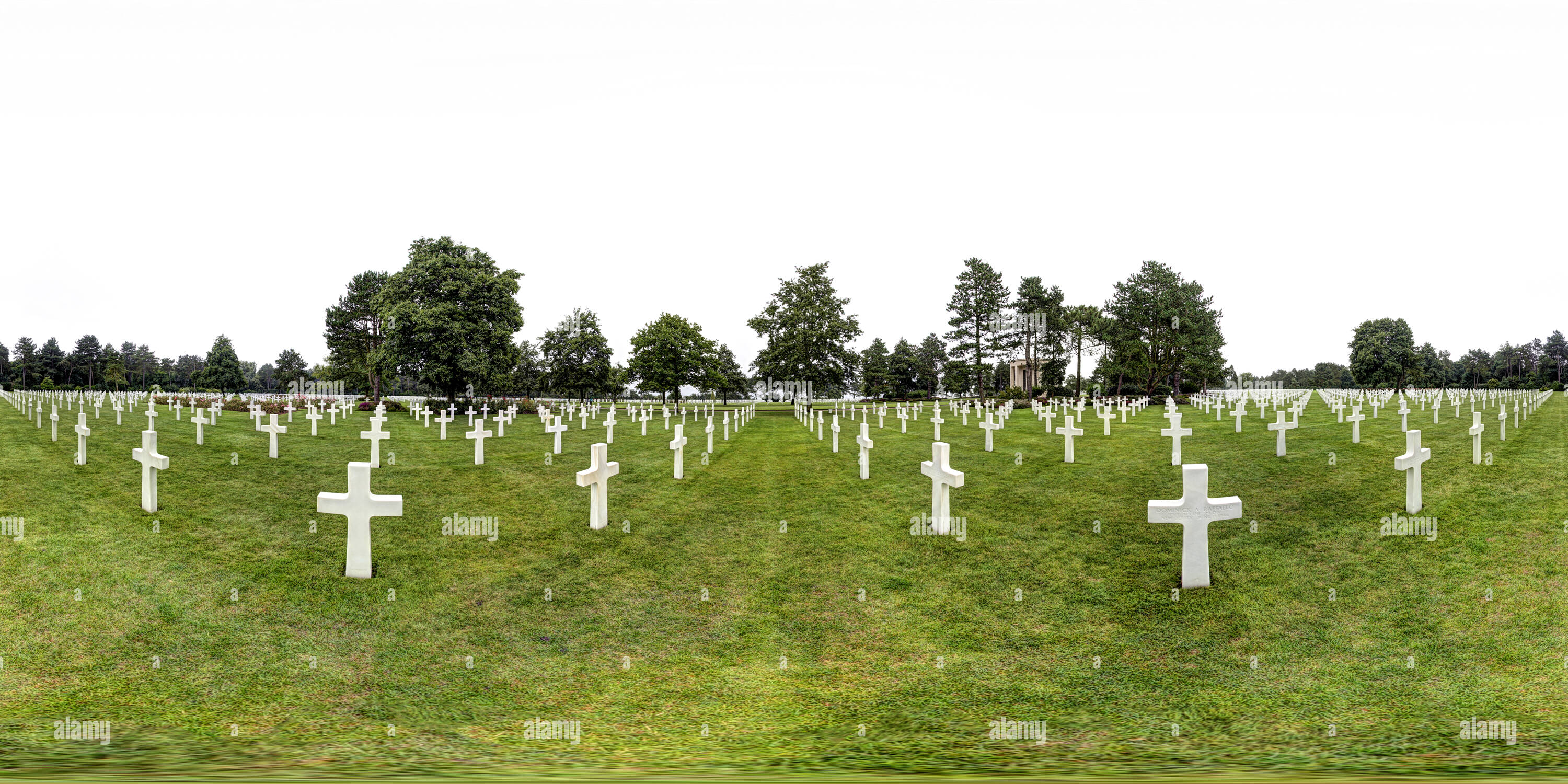 360° view of Normandy American Cemetery and Memorial - Alamy