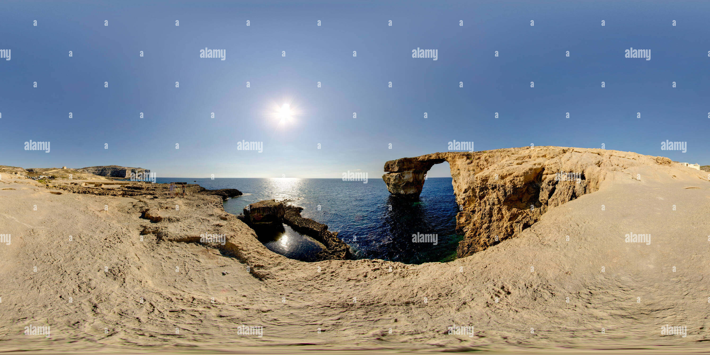 360° view of Azure Window, Gozo, Malta - Alamy