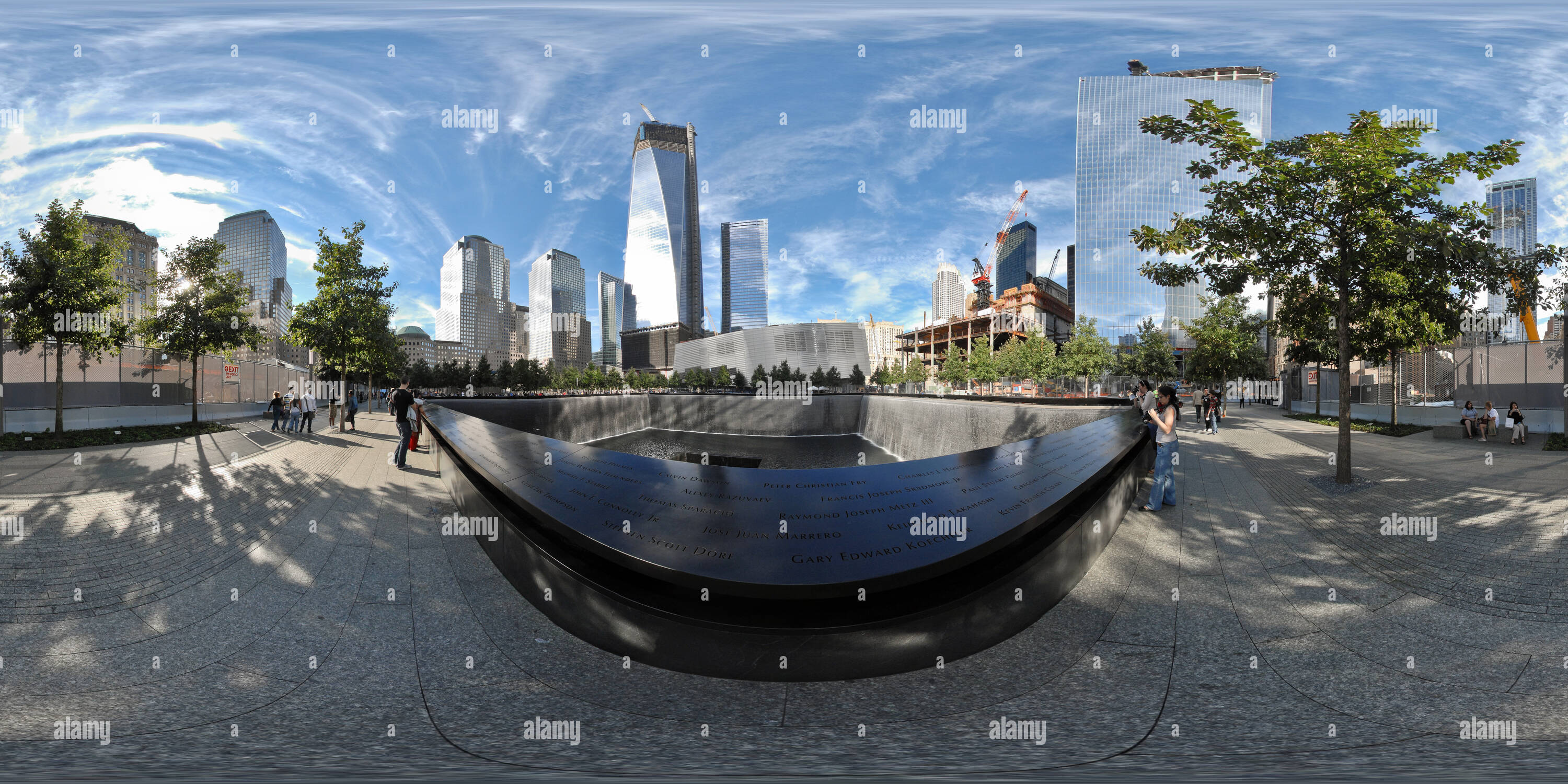 360° view of Ground Zero Memorial - Alamy