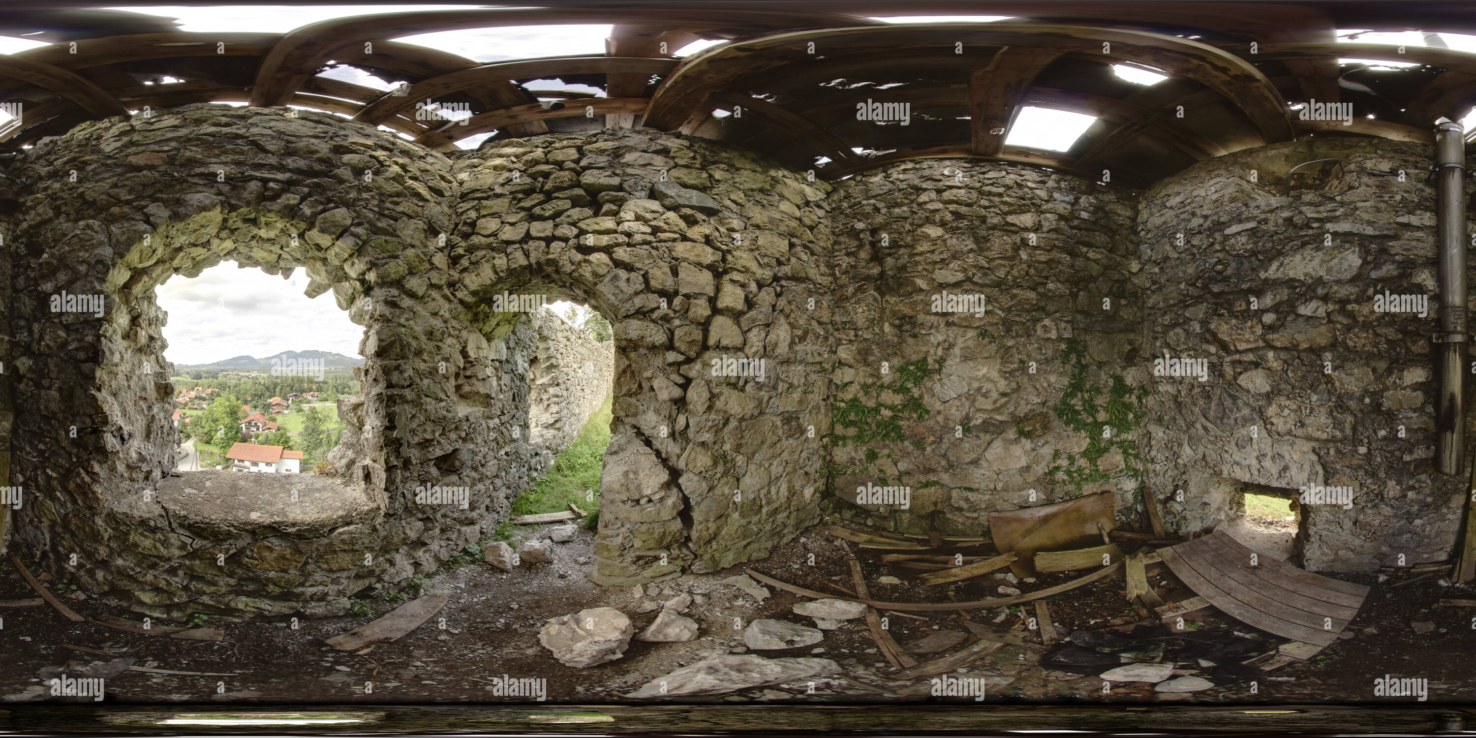 360° view of The Castle of Falkenstein - Alamy