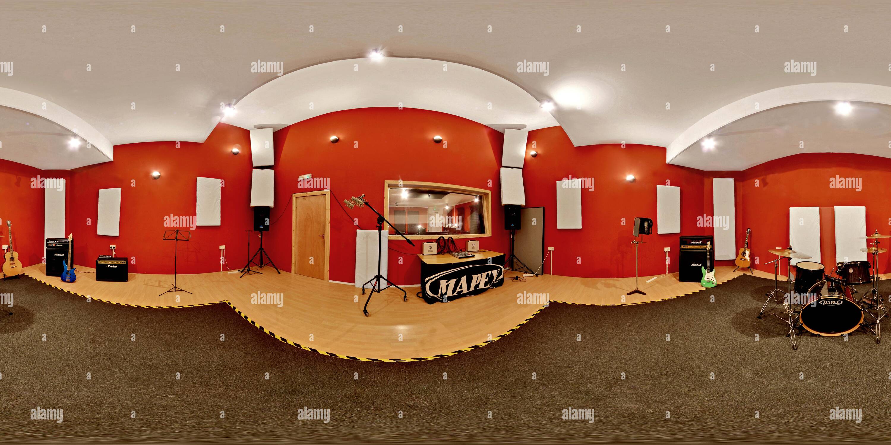 360° view of Sound Recording Studio - Alamy
