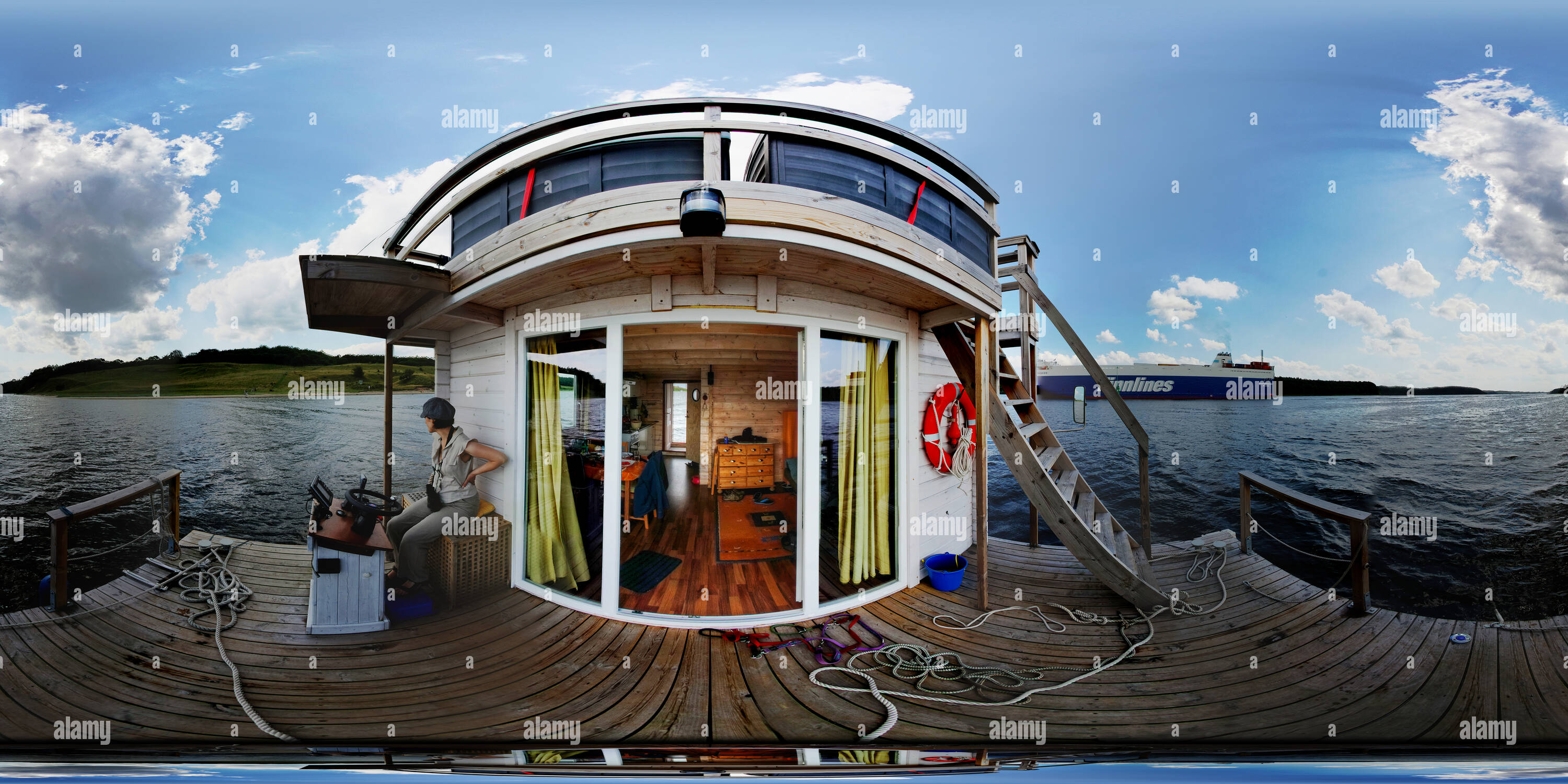 360° view of Houseboating near Travemuende - Alamy