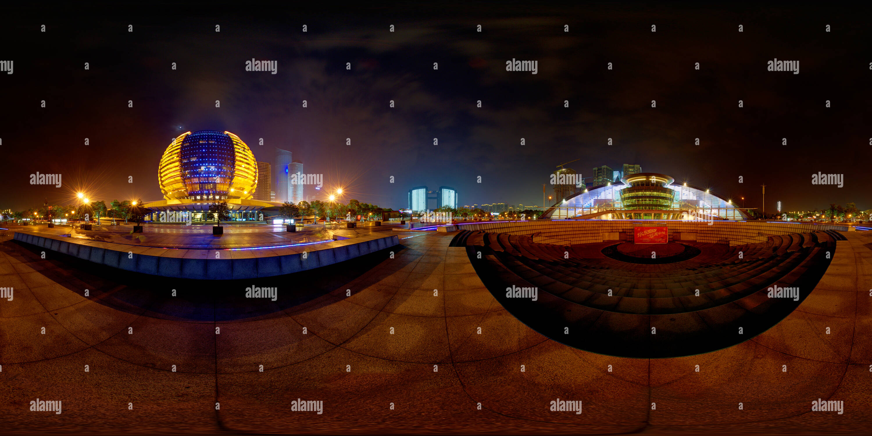 360° view of Hangzhou Qianjiang New City - Alamy