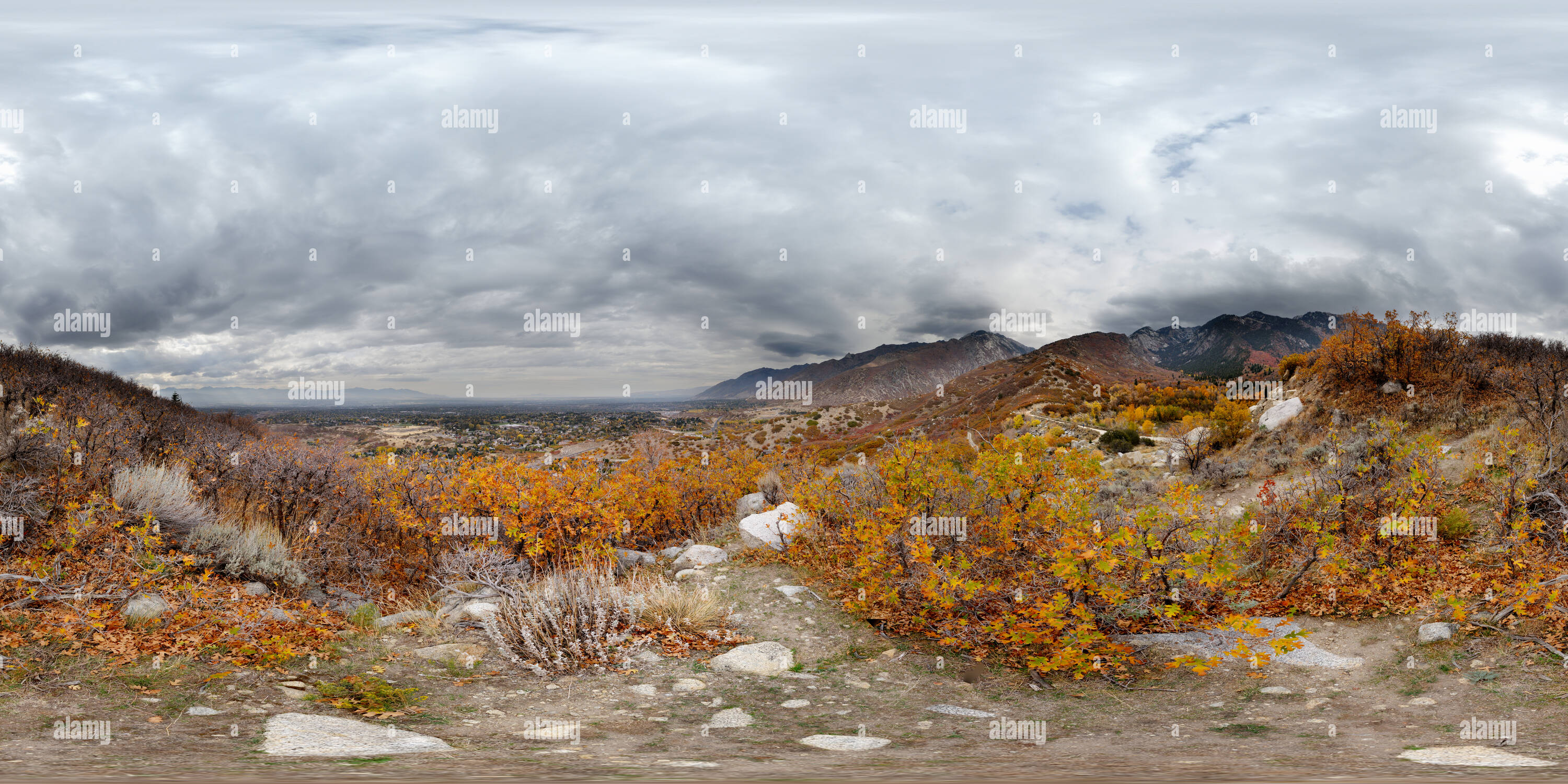 360° view of Bells Canyon and Sandy, Utah, USA - Alamy