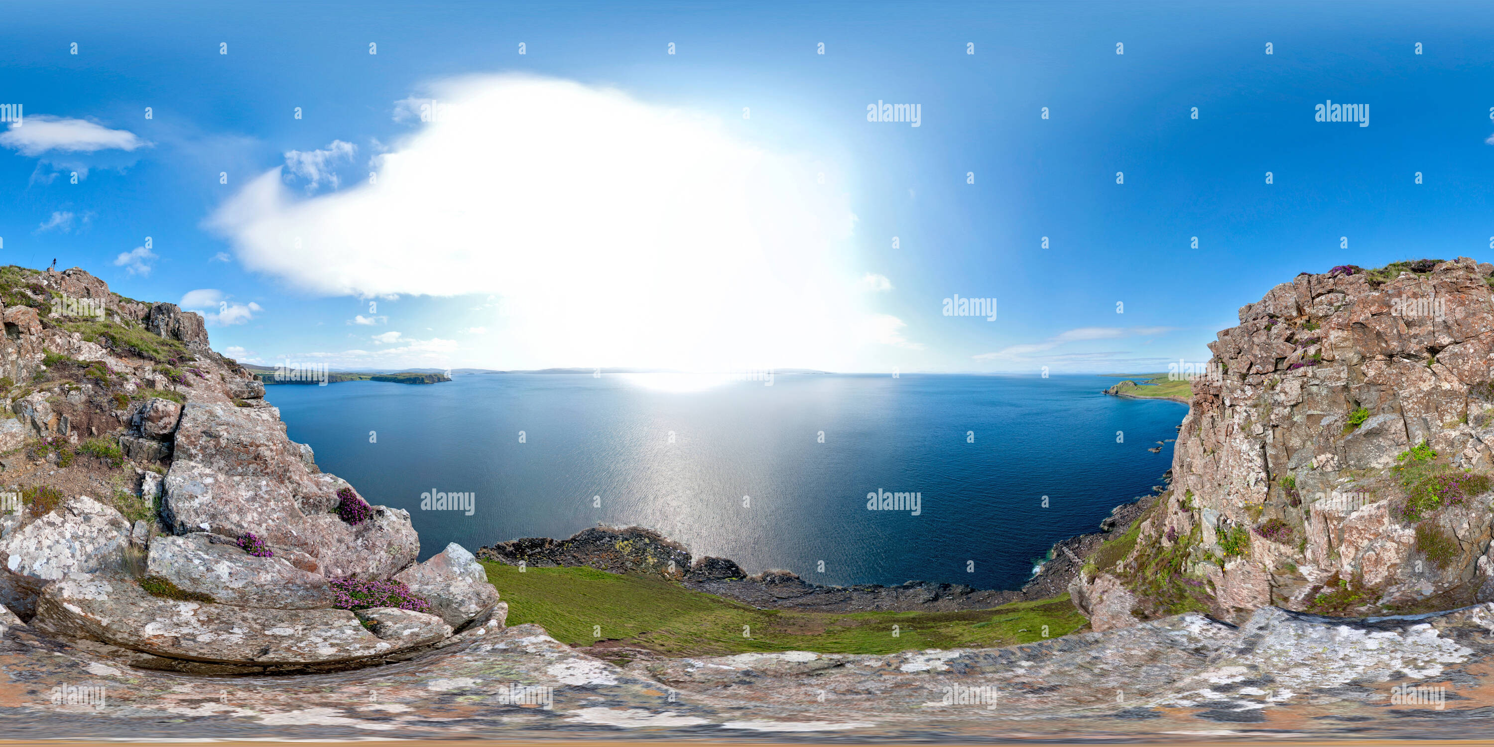 360° view of Uig Bay, Scotland - Alamy