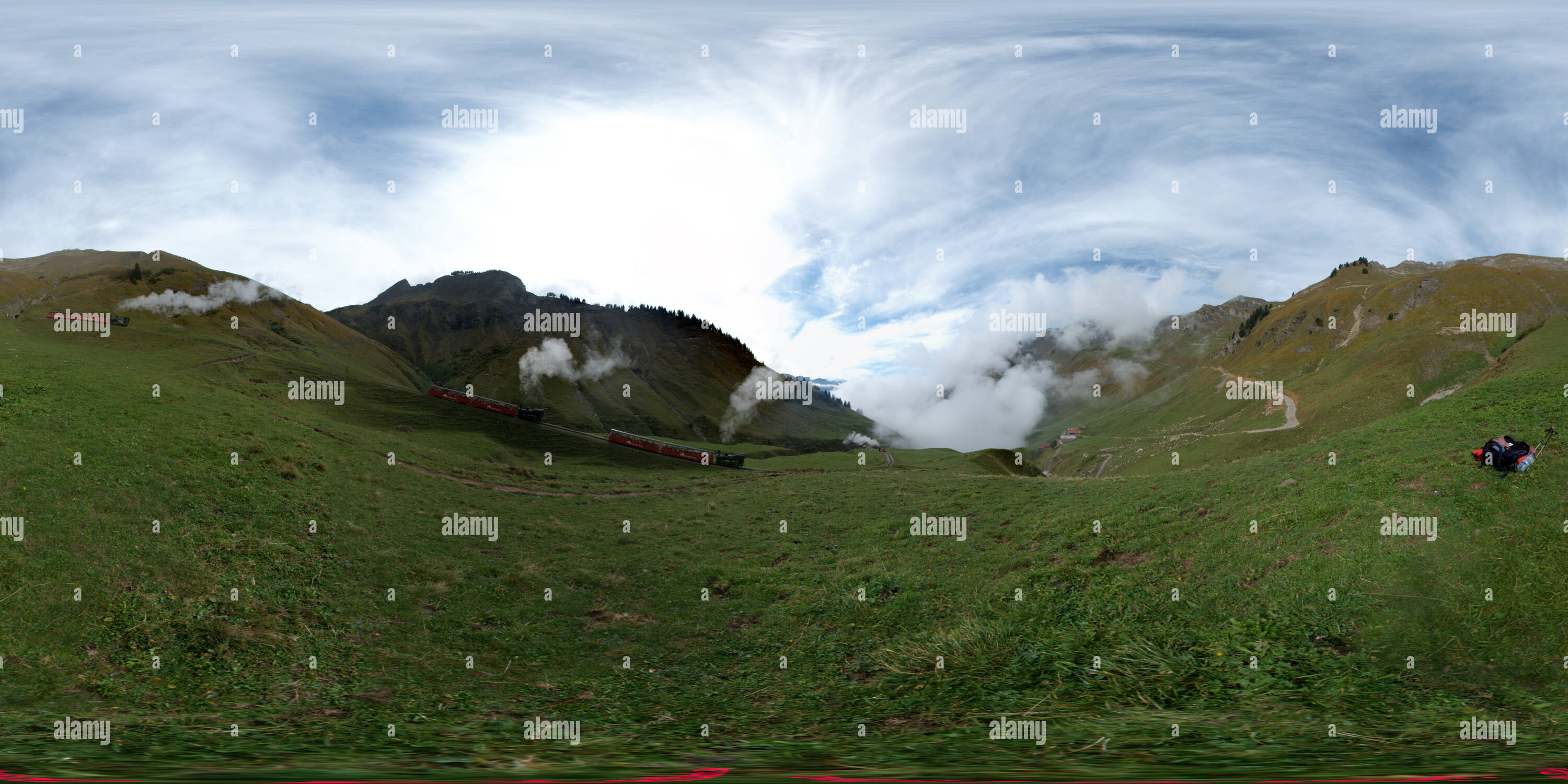 360° view of Hiking up to the Brienzer Rothorn 4 - Alamy
