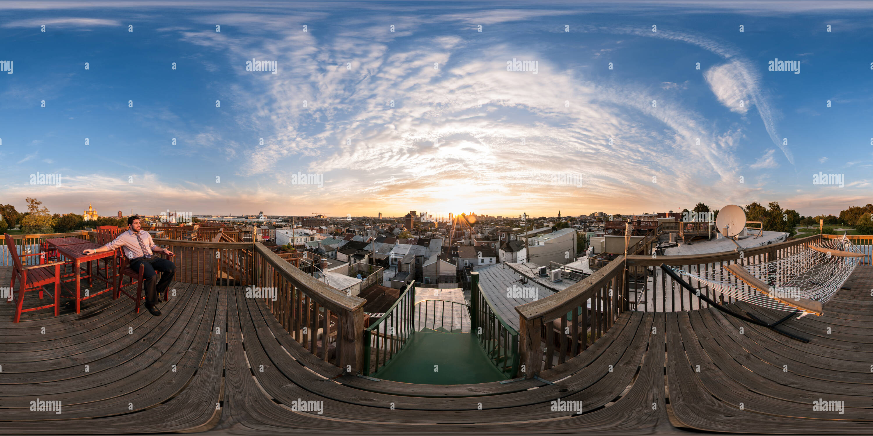 360° view of Rooftop from Patterson Park - Alamy