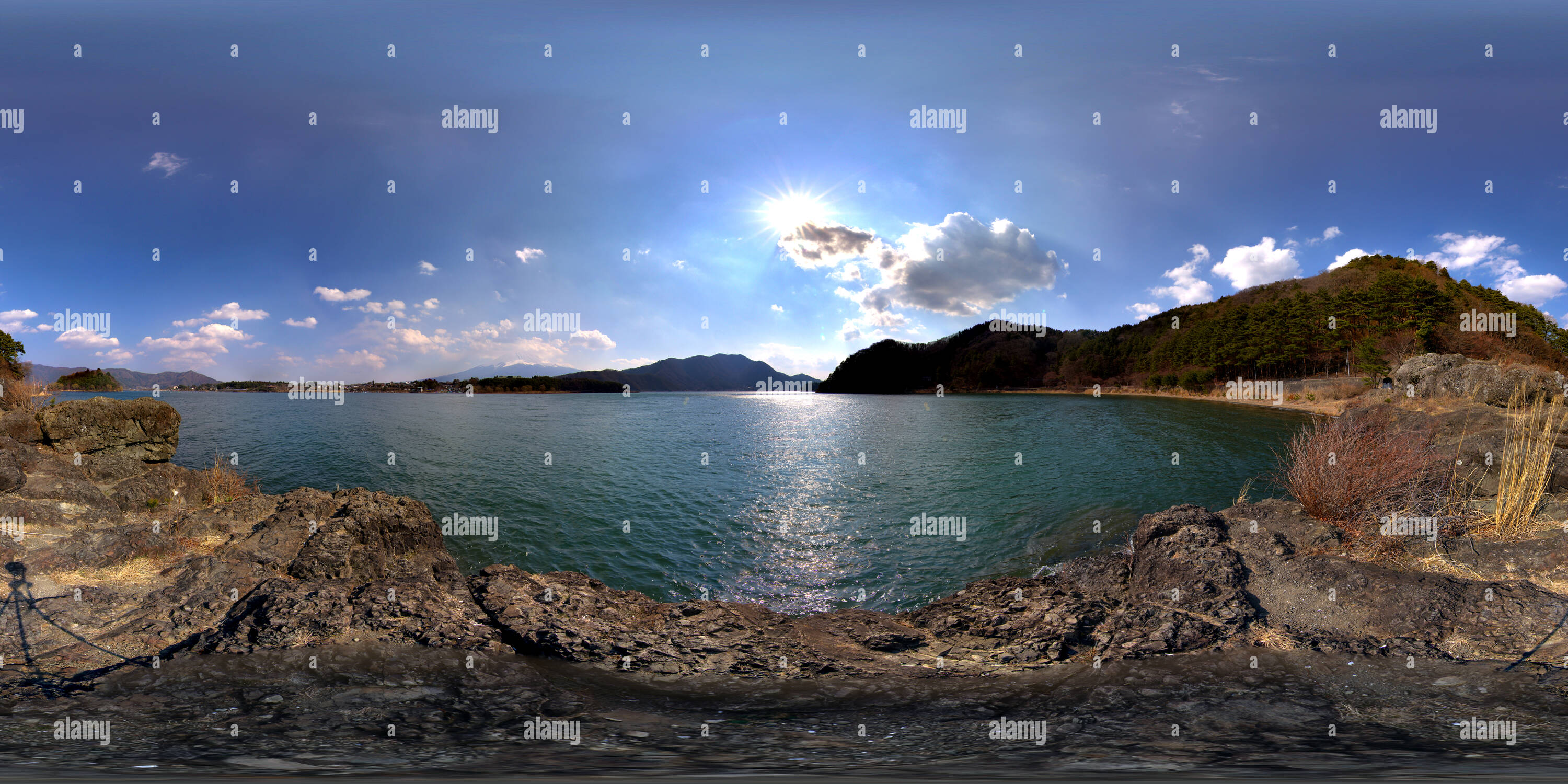 360° view of Japan, Fuji, Kawaguchi Lake - Alamy