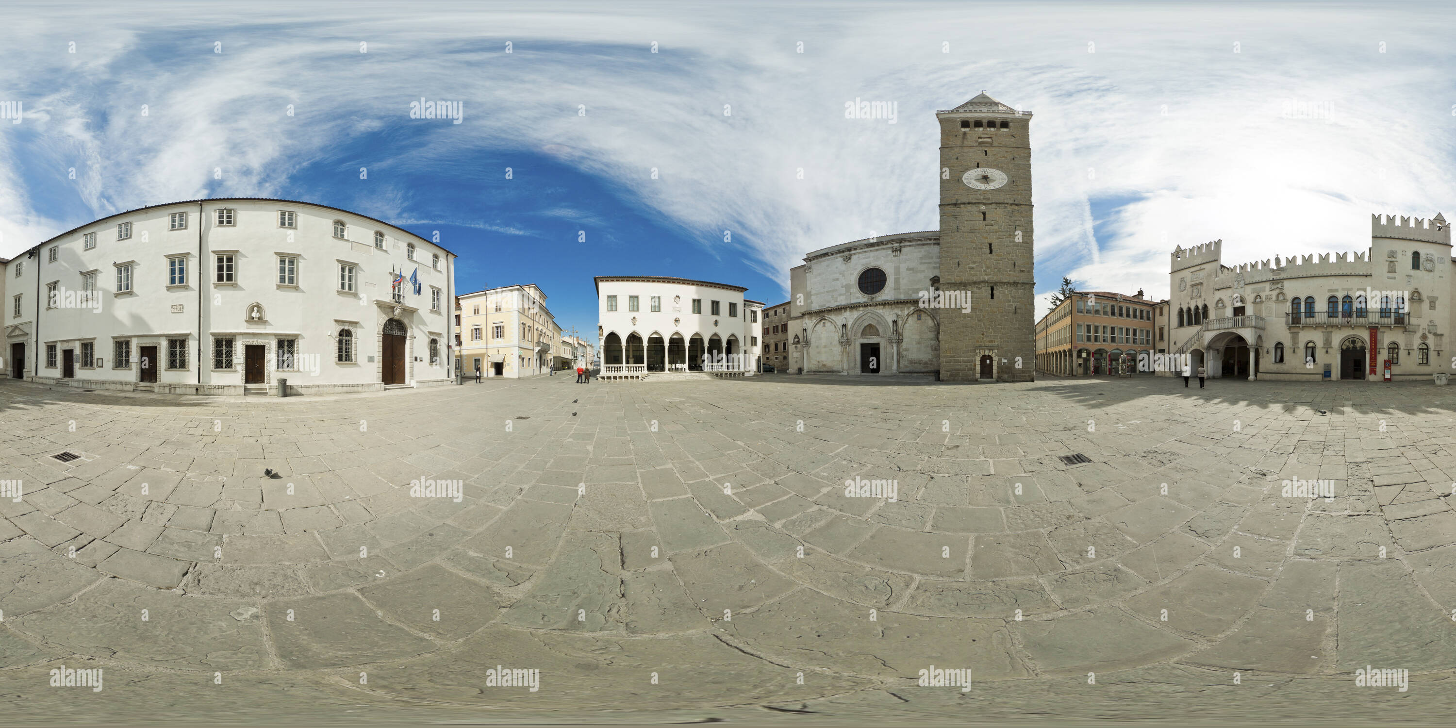 360° view of Titov trg in Koper - Alamy