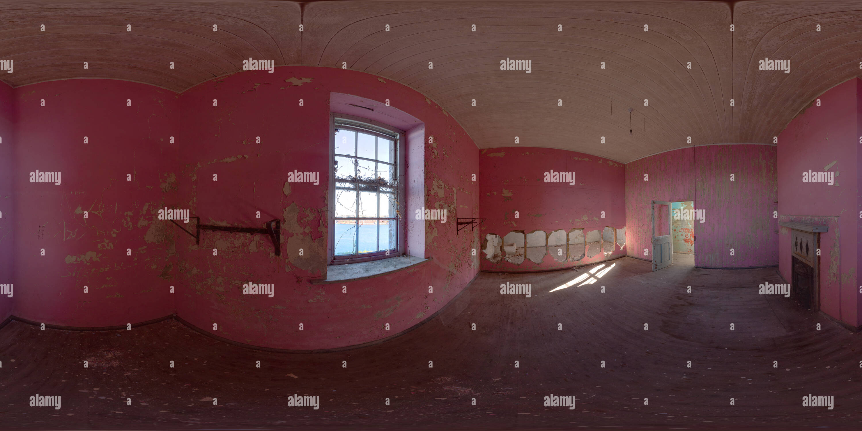360° view of Pink Room- Camden Fort - Alamy