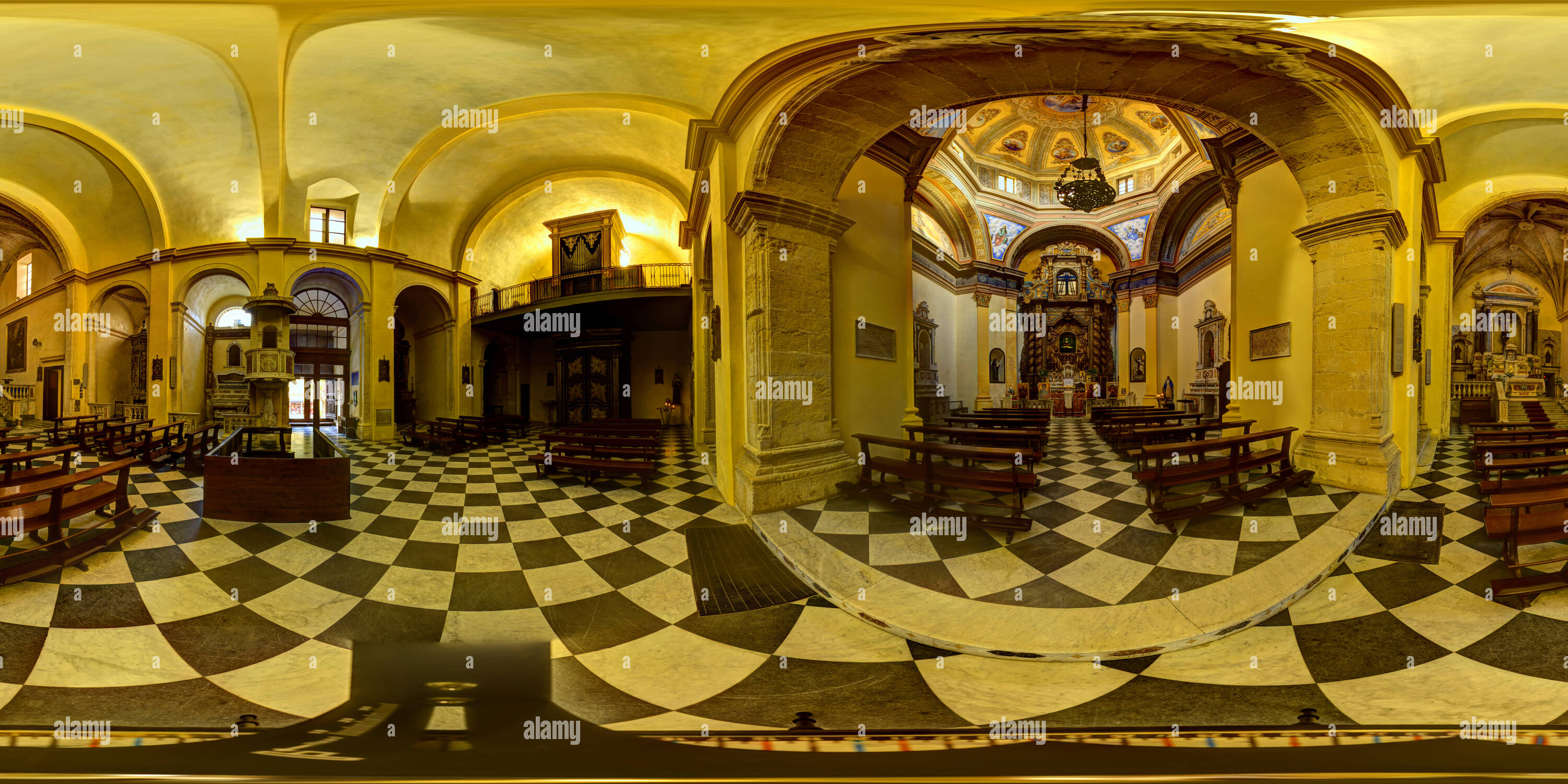 360° view of San Sepolcro Church - Alamy