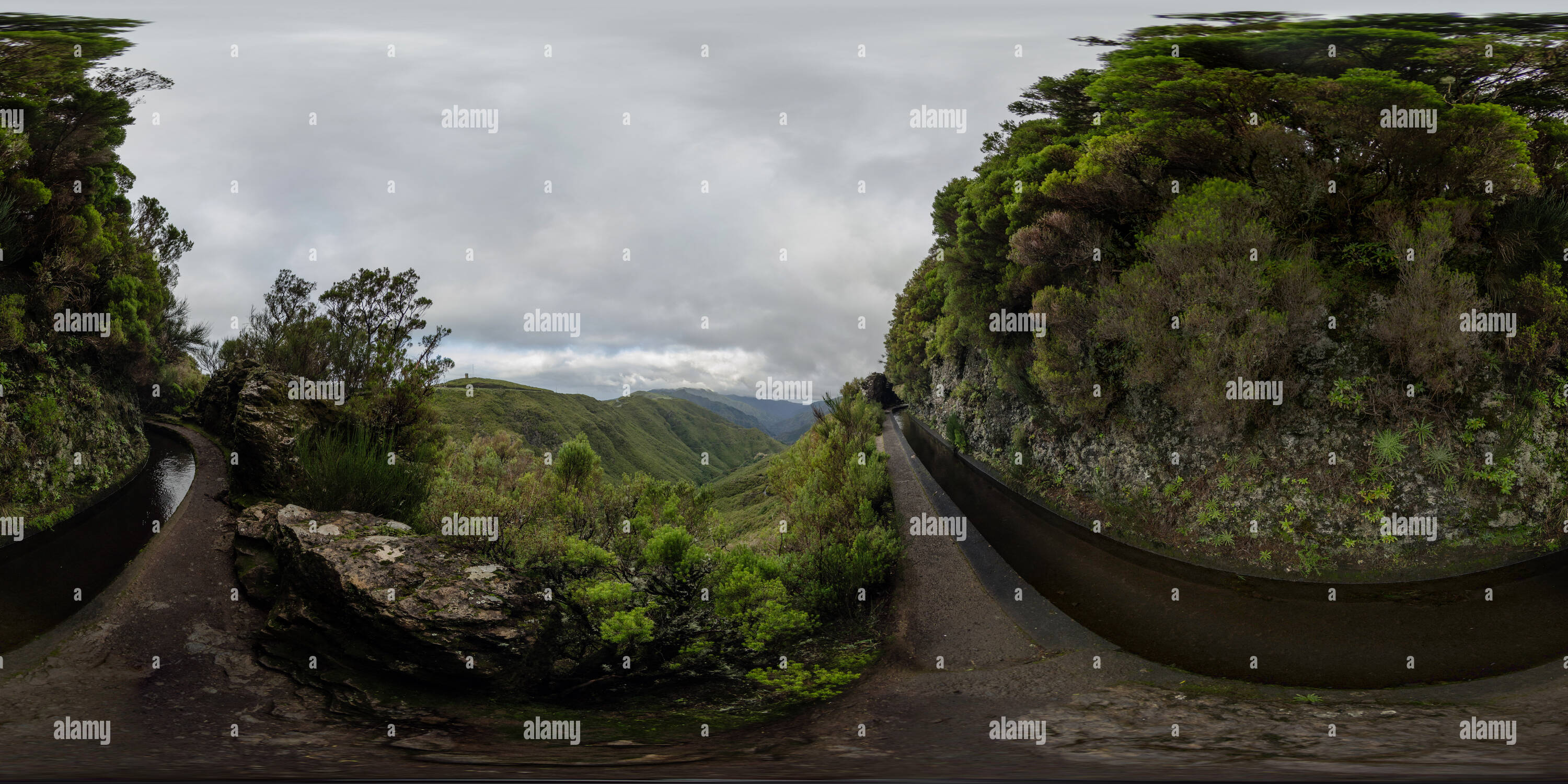 360° view of Levada da Ribeira Grande - Alamy
