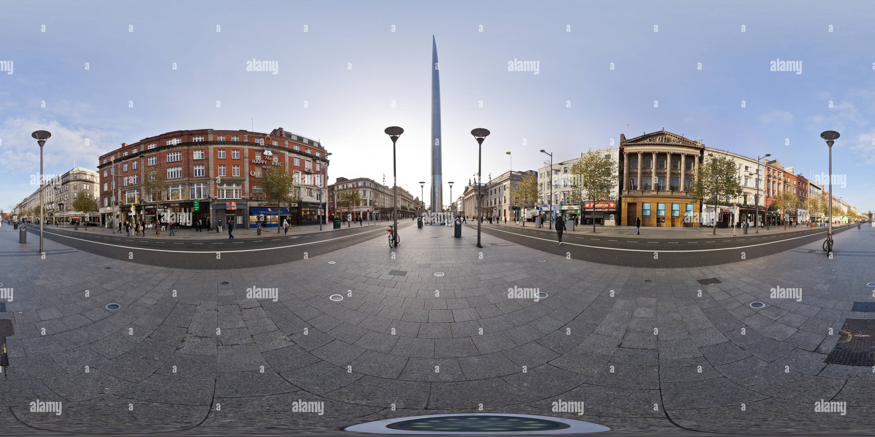 360° view of The spire of Dublin - Alamy