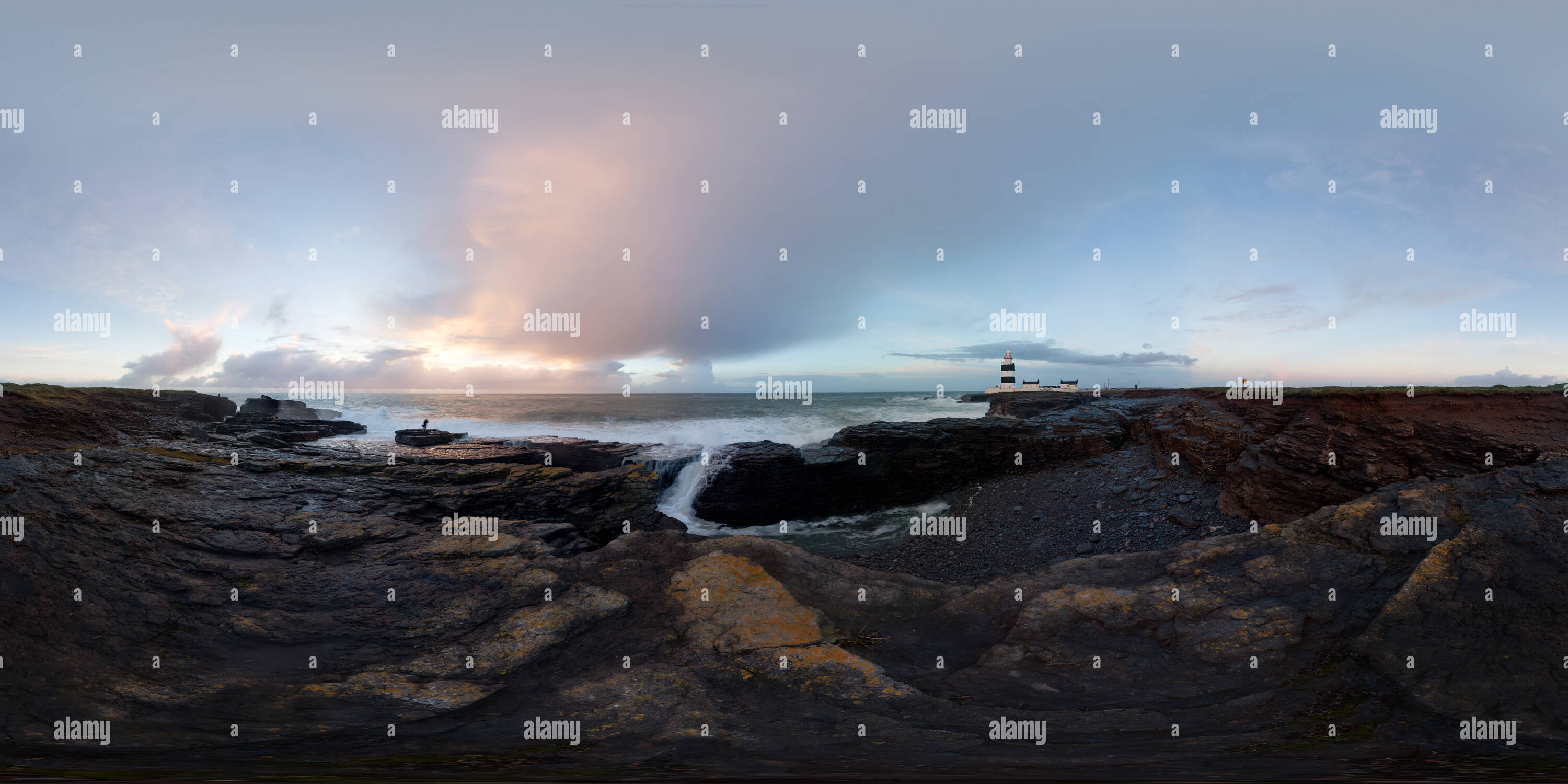 360° view of Lighthouse Hook Head mkpano - Alamy