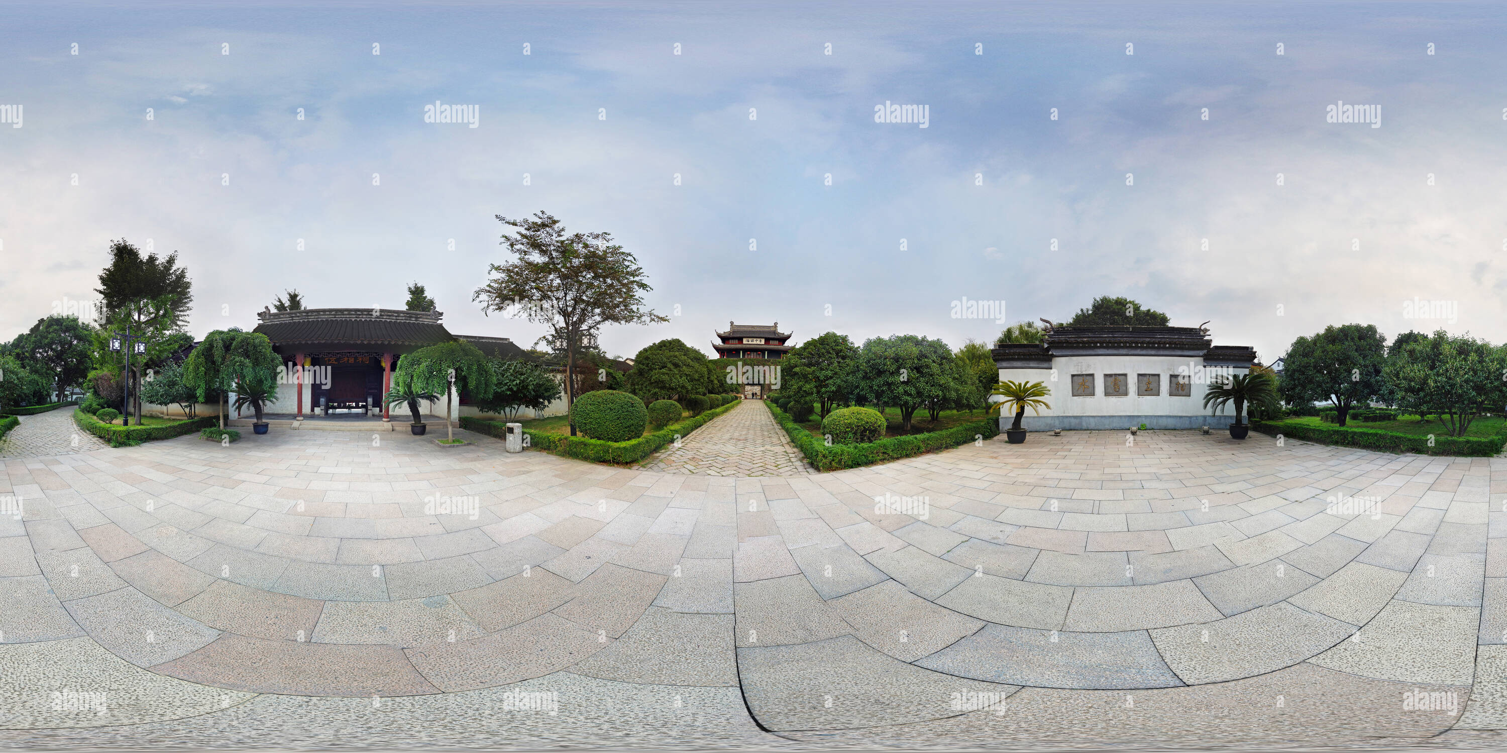360° view of Wu zixu's ancestral temple,Pan men park,suzhou - Alamy