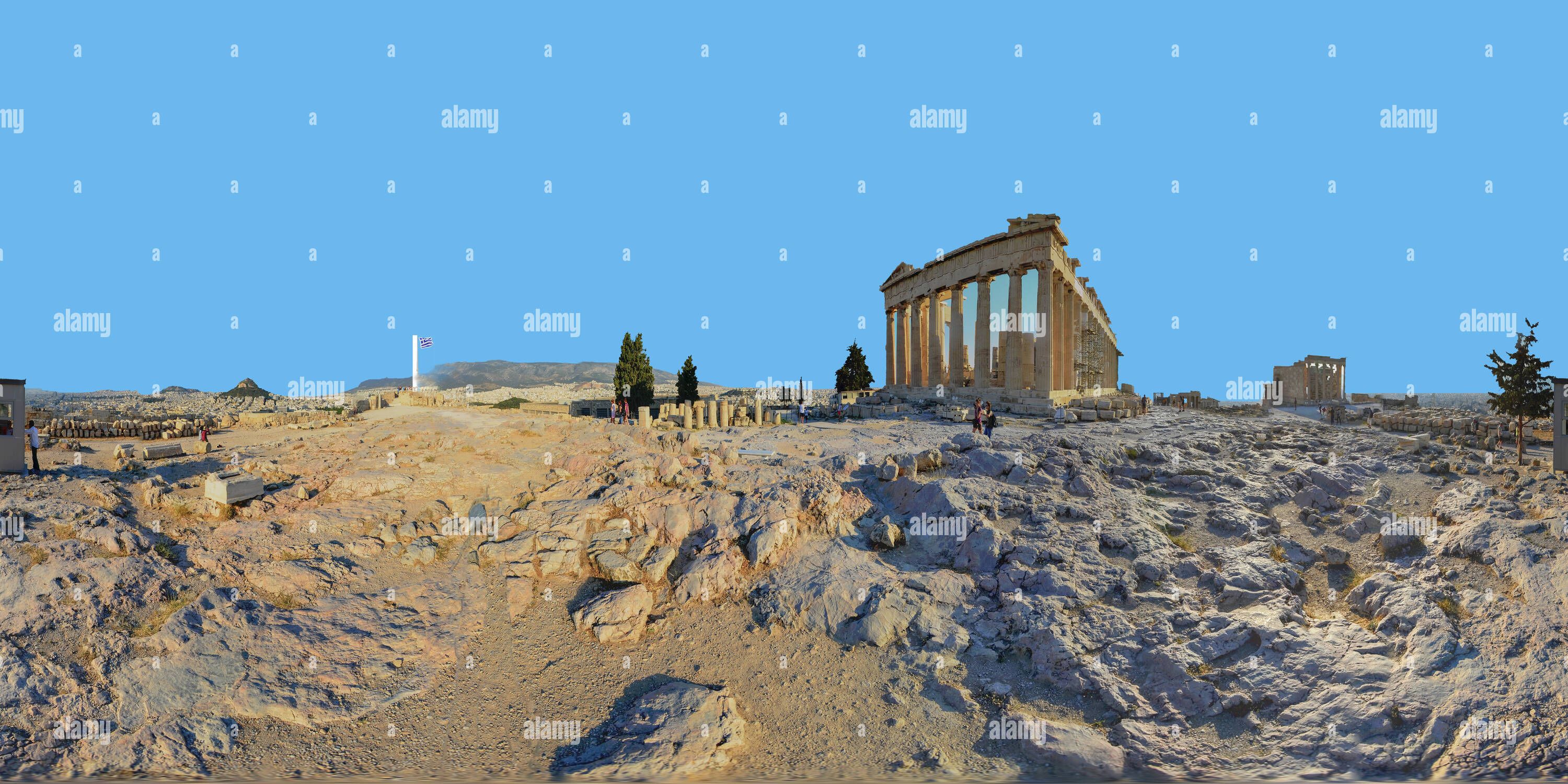 360° view of Acropolis from East end - Alamy