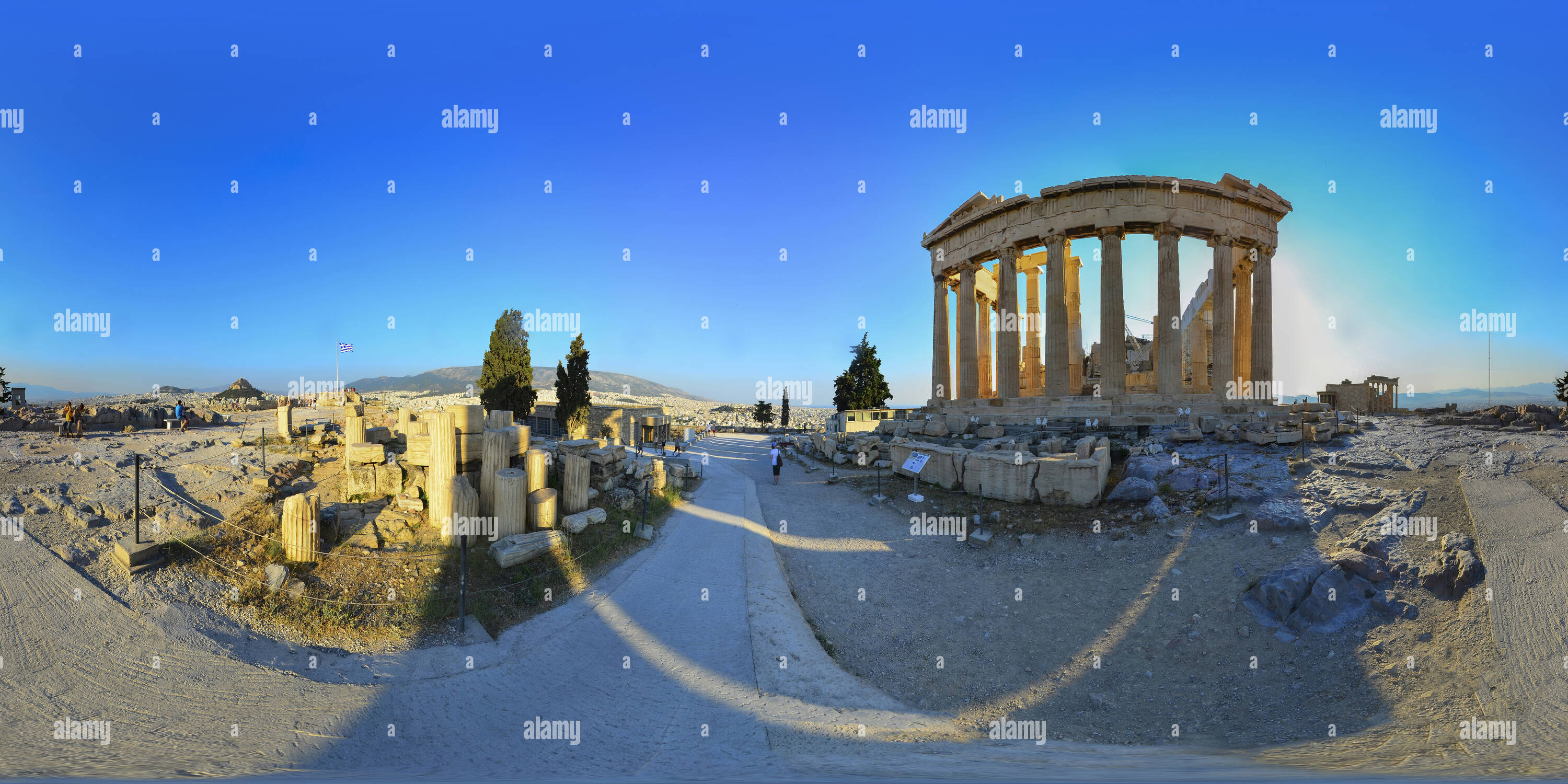 360° view of Acropolis late afternoon - Alamy
