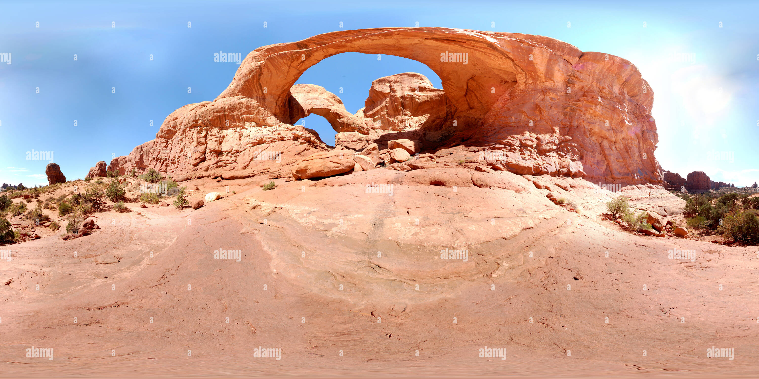 360° view of The Double Arch - Alamy