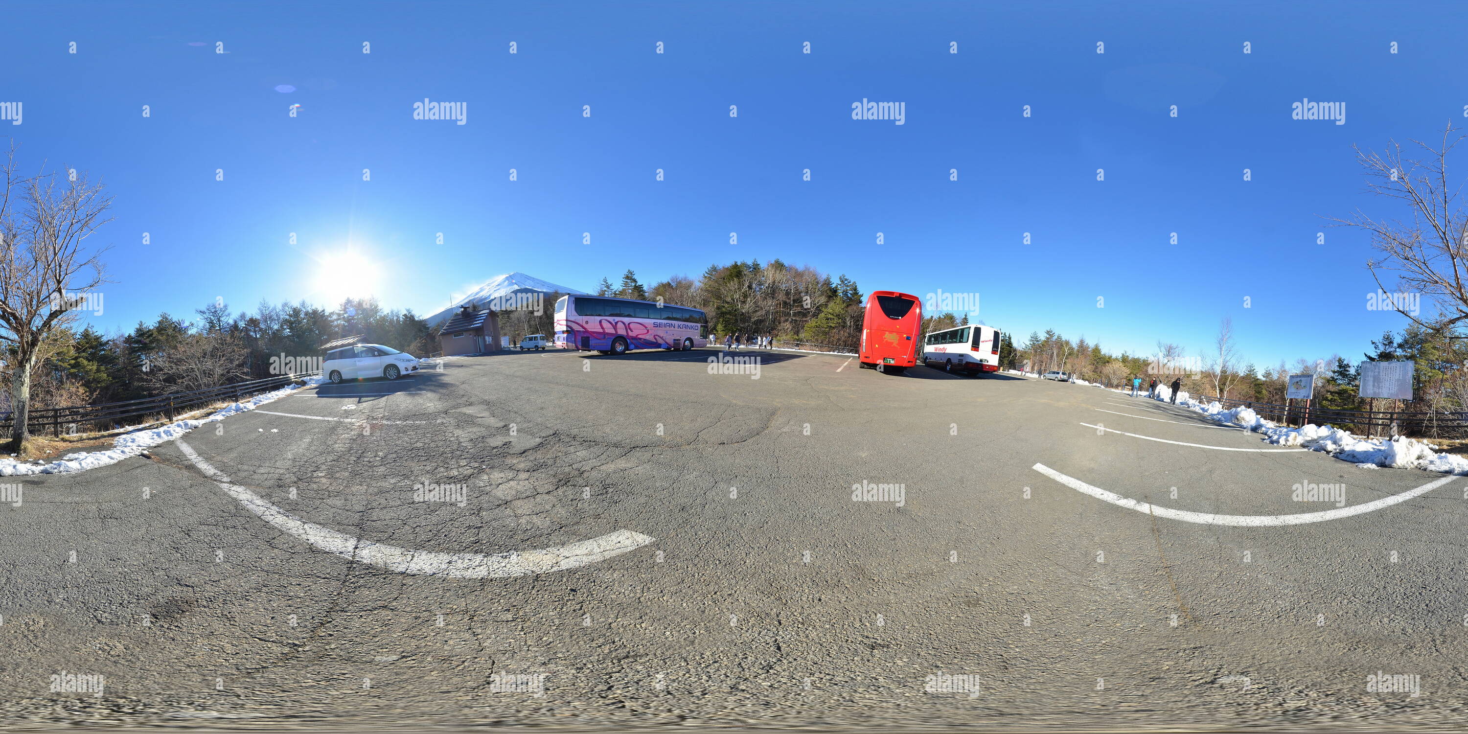 360° view of Mount Fuji trail - Alamy