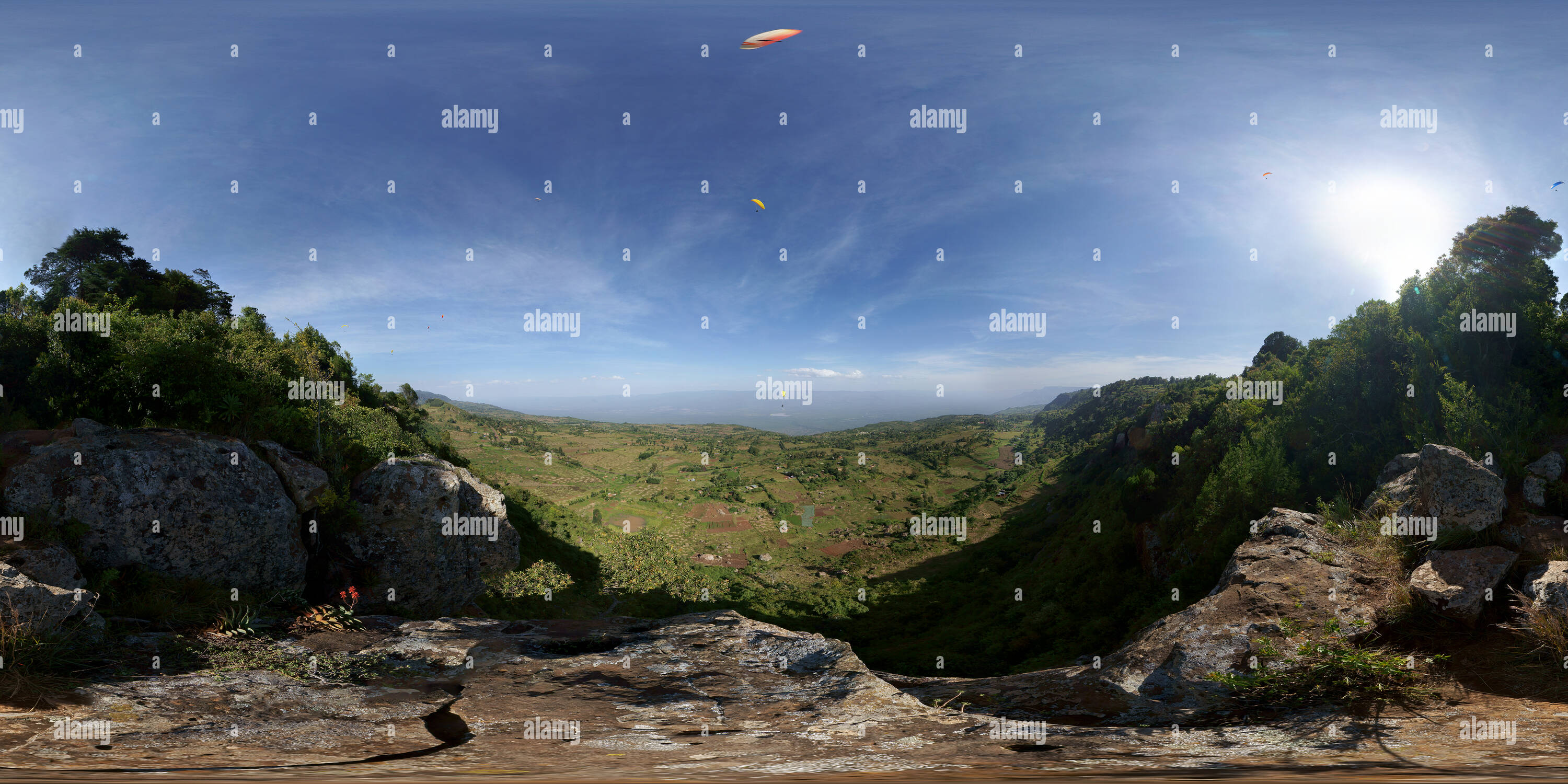 360° view of Kerio View Paragliders - Alamy