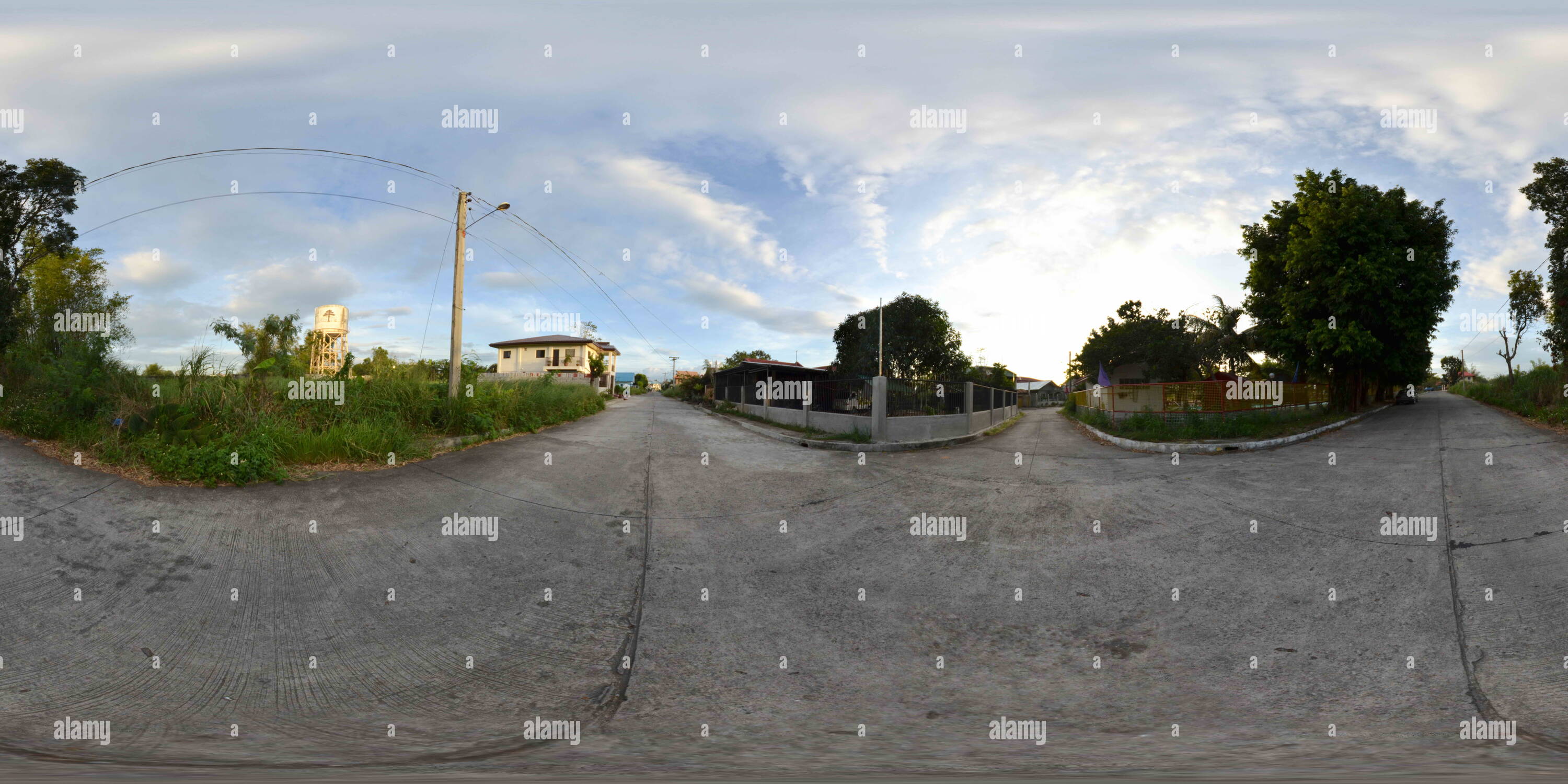 360° view of woodside main road - Alamy