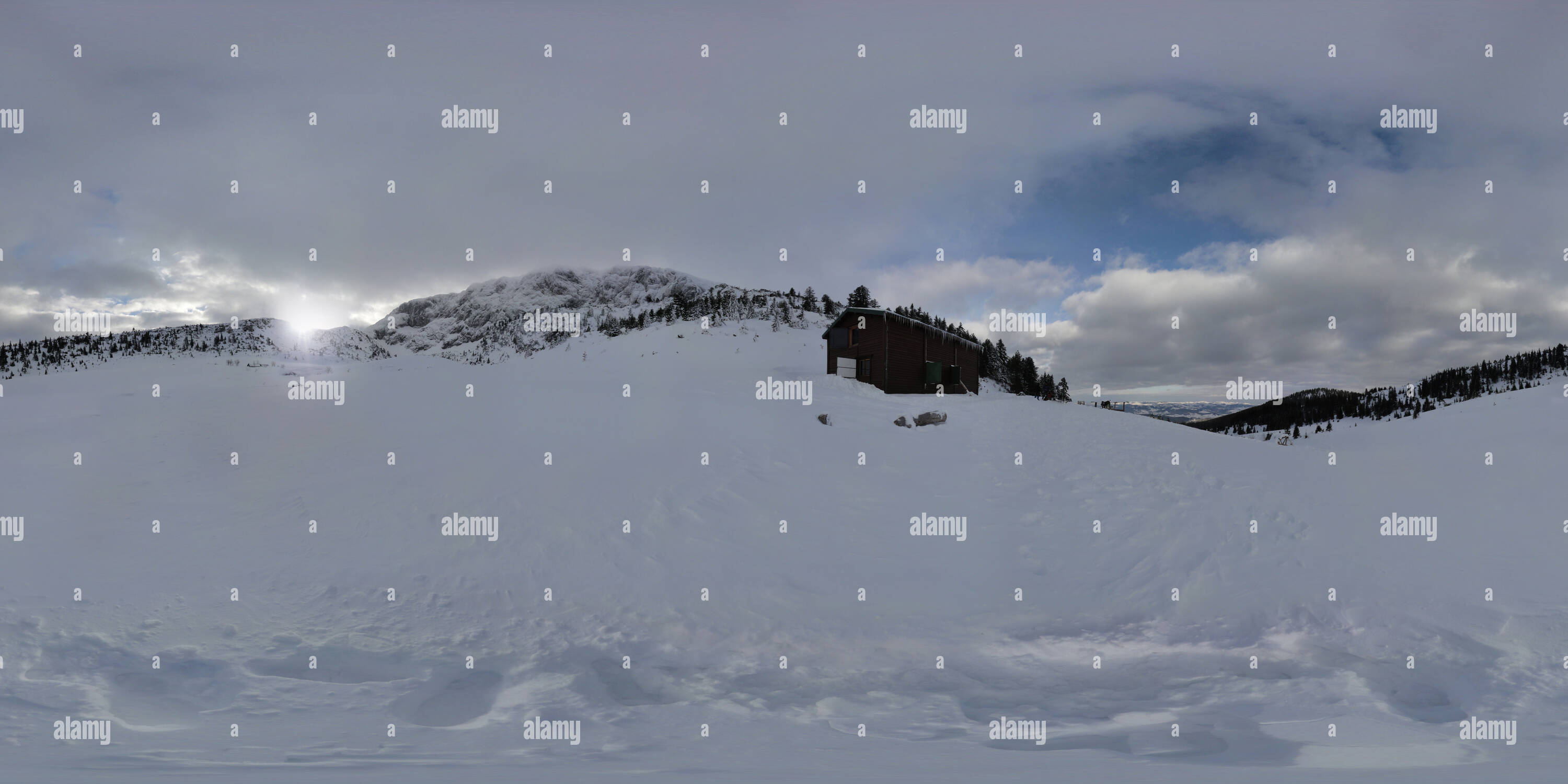 360° view of Mountain Hajla - Mountain home 'Grope' (16th Memorial ...