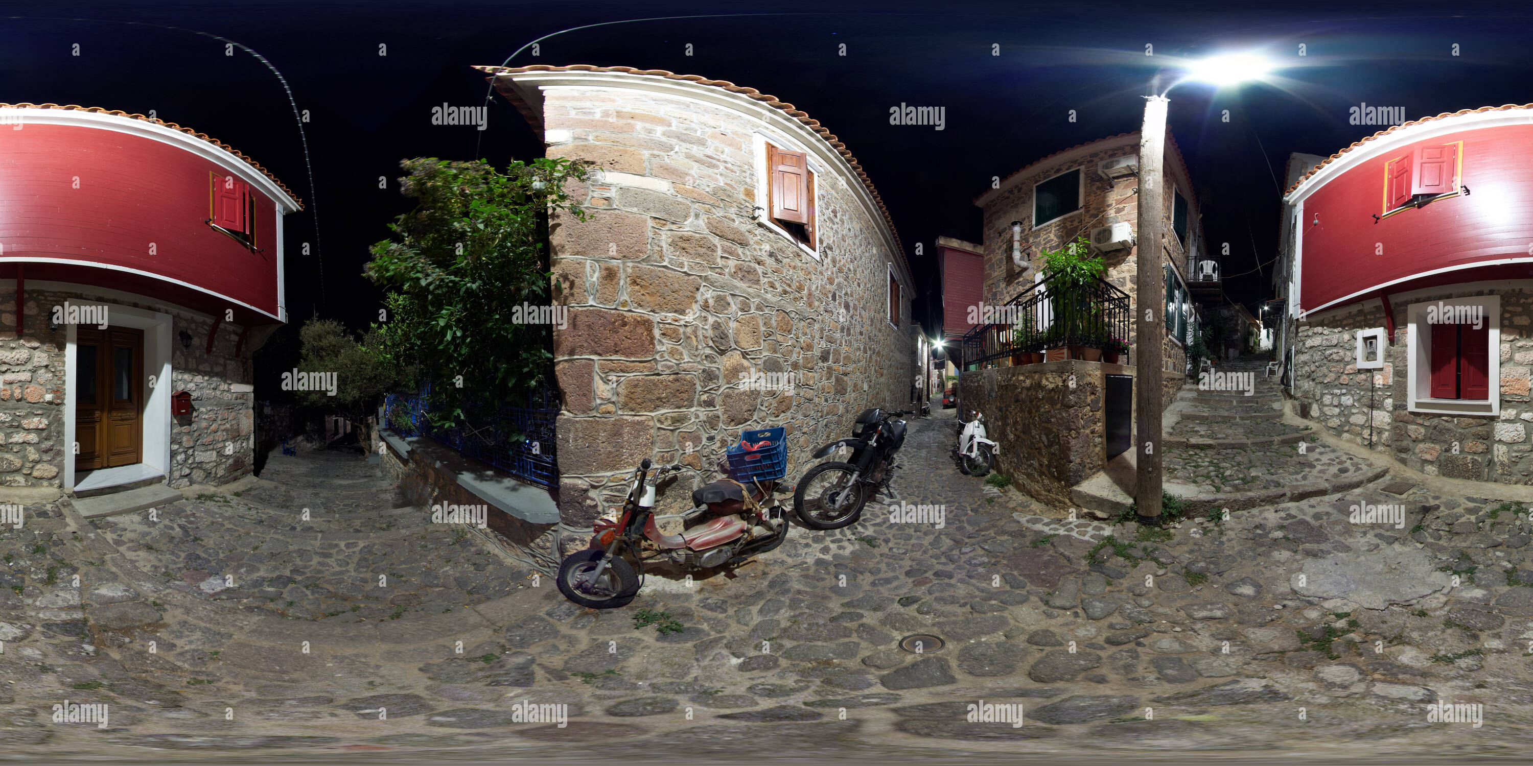 360° view of Lesbos. Mithymna (Molyvos) (1 - Alamy