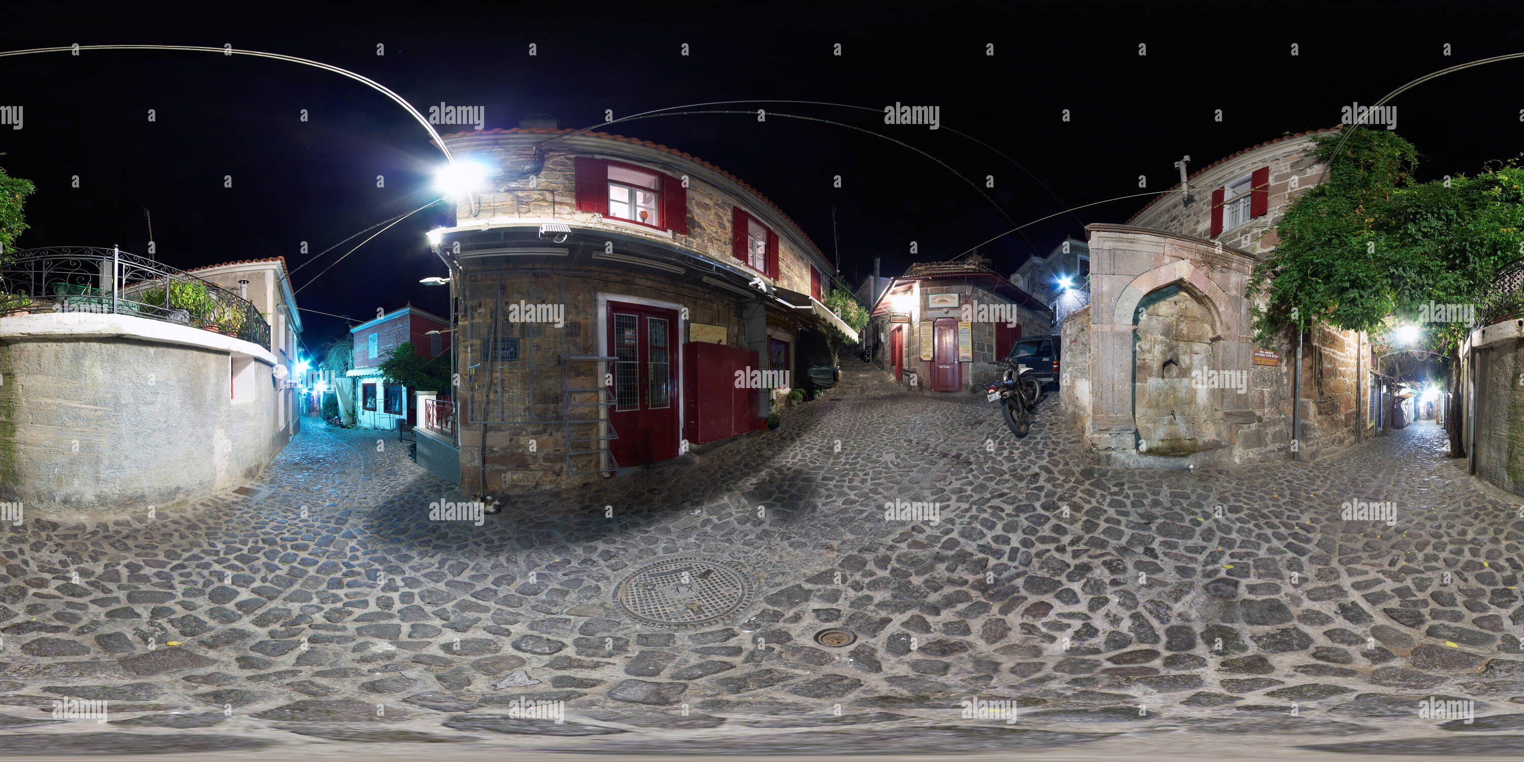 360° view of Lesbos. Mithymna (Molyvos) (2 - Alamy