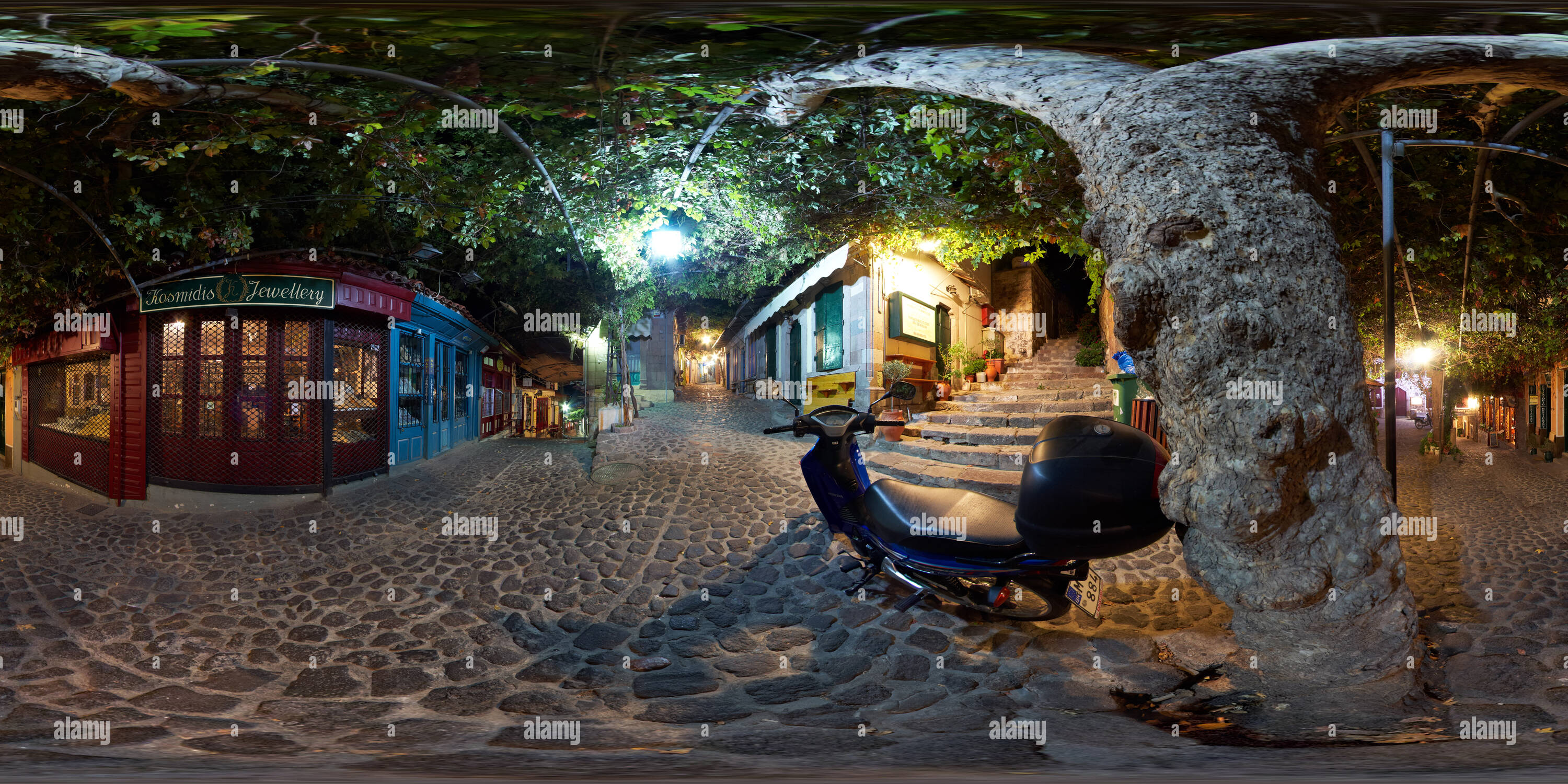 360° view of Lesbos. Mithymna (Molyvos) (4 - Alamy
