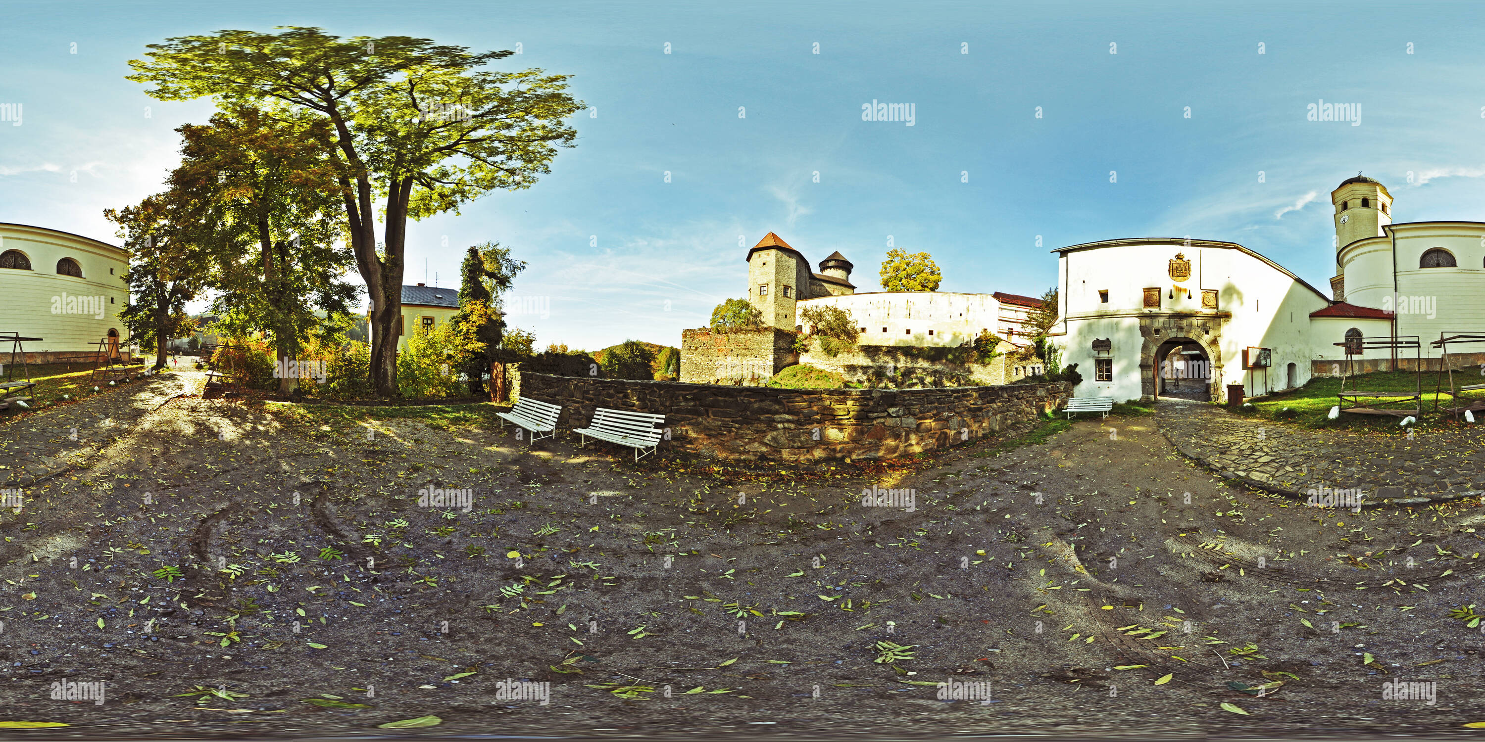 360° view of Sovinec Castle 2 - Alamy