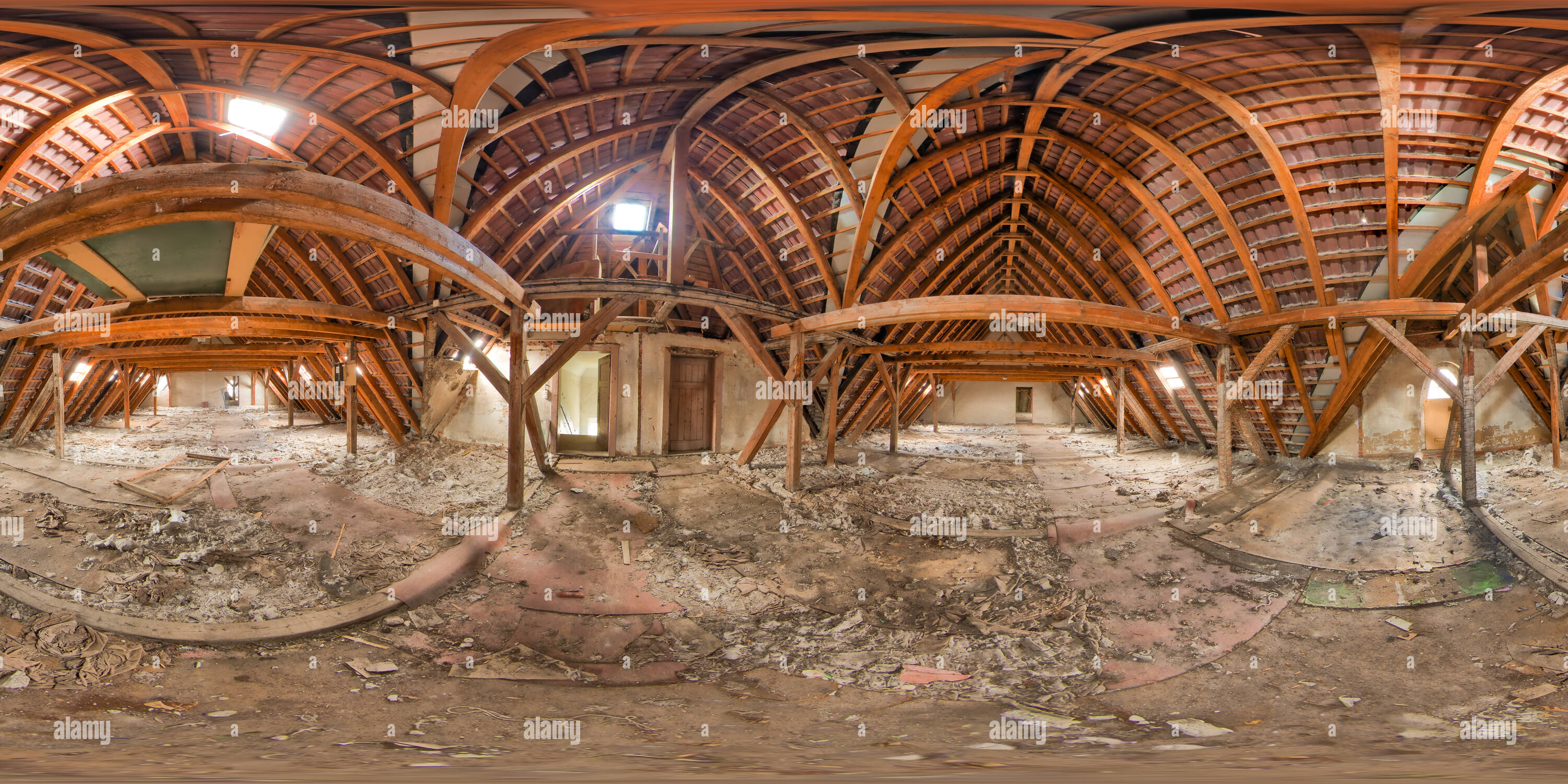 360° view of Attic in the house 3 - Alamy