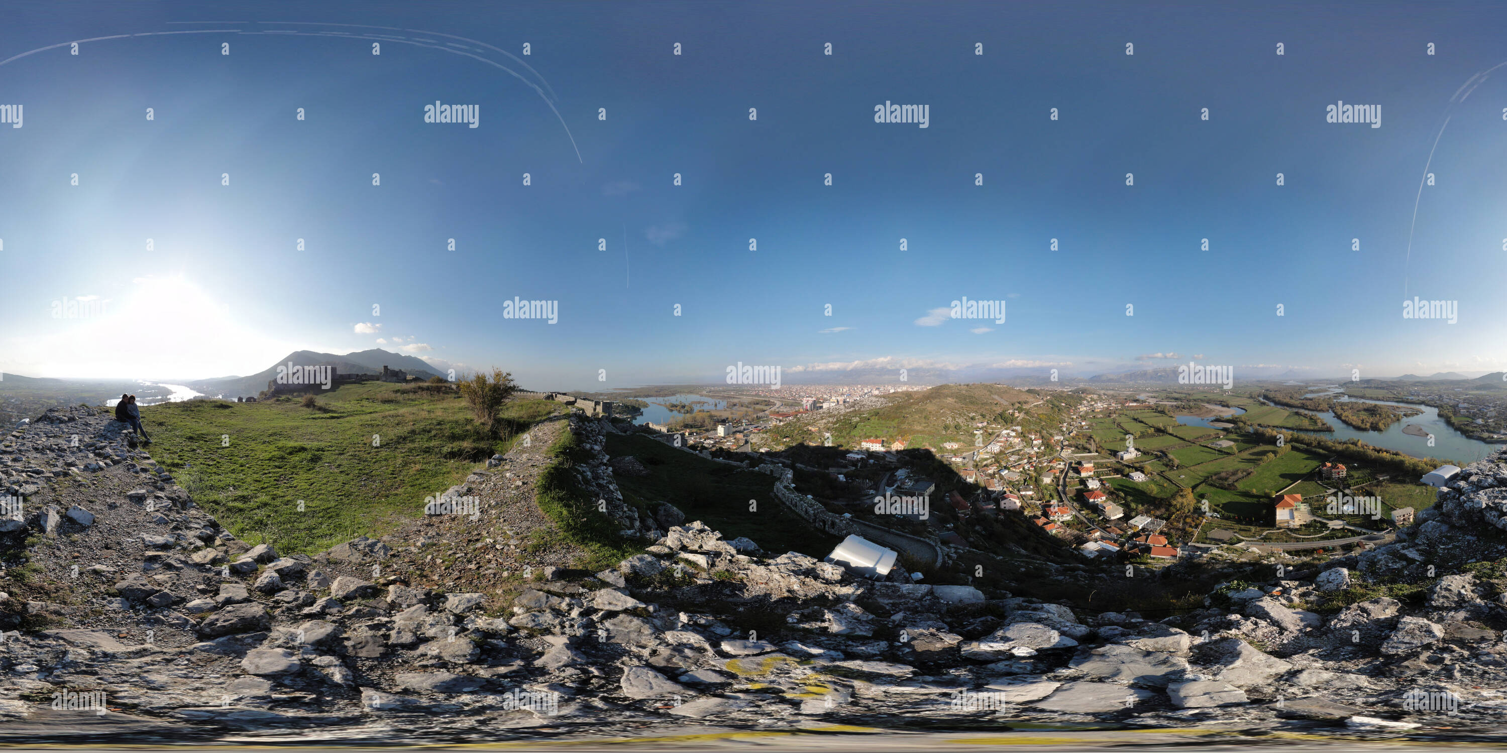 360° view of Rozafa Castle East side - Albania Shkodra - Alamy