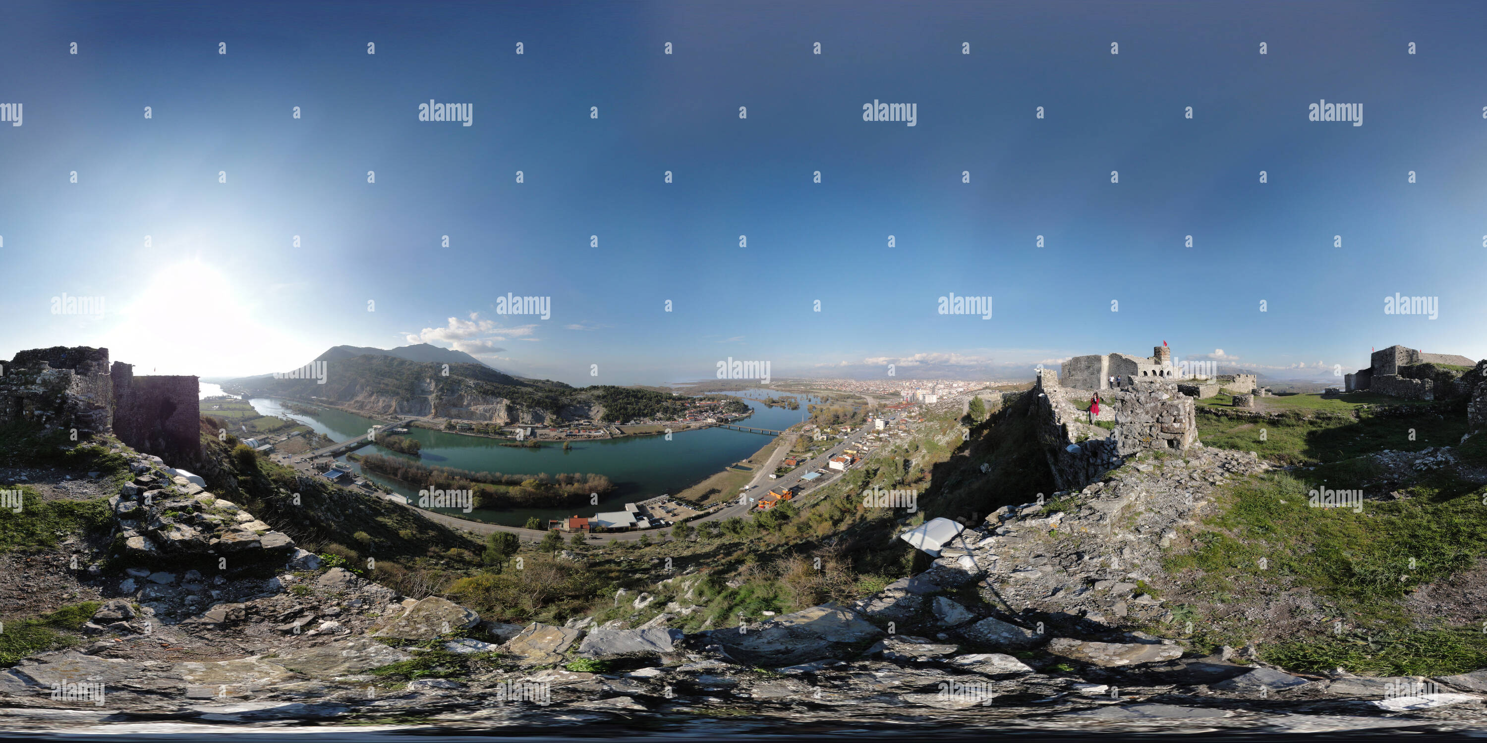 360° view of Rozafa Castle West side - Albania Shkodra - Alamy