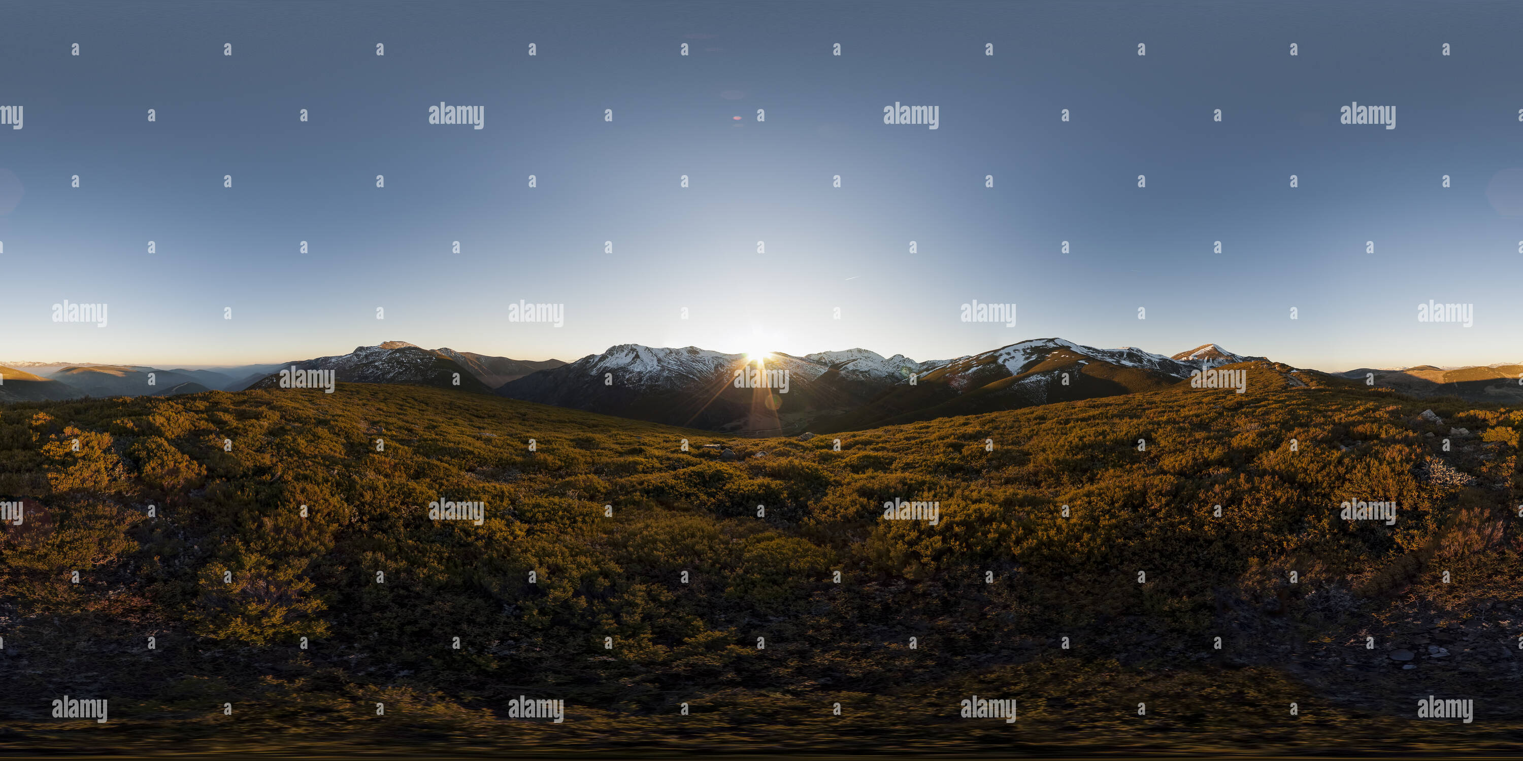 360° view of Sunset near Campo - Alamy